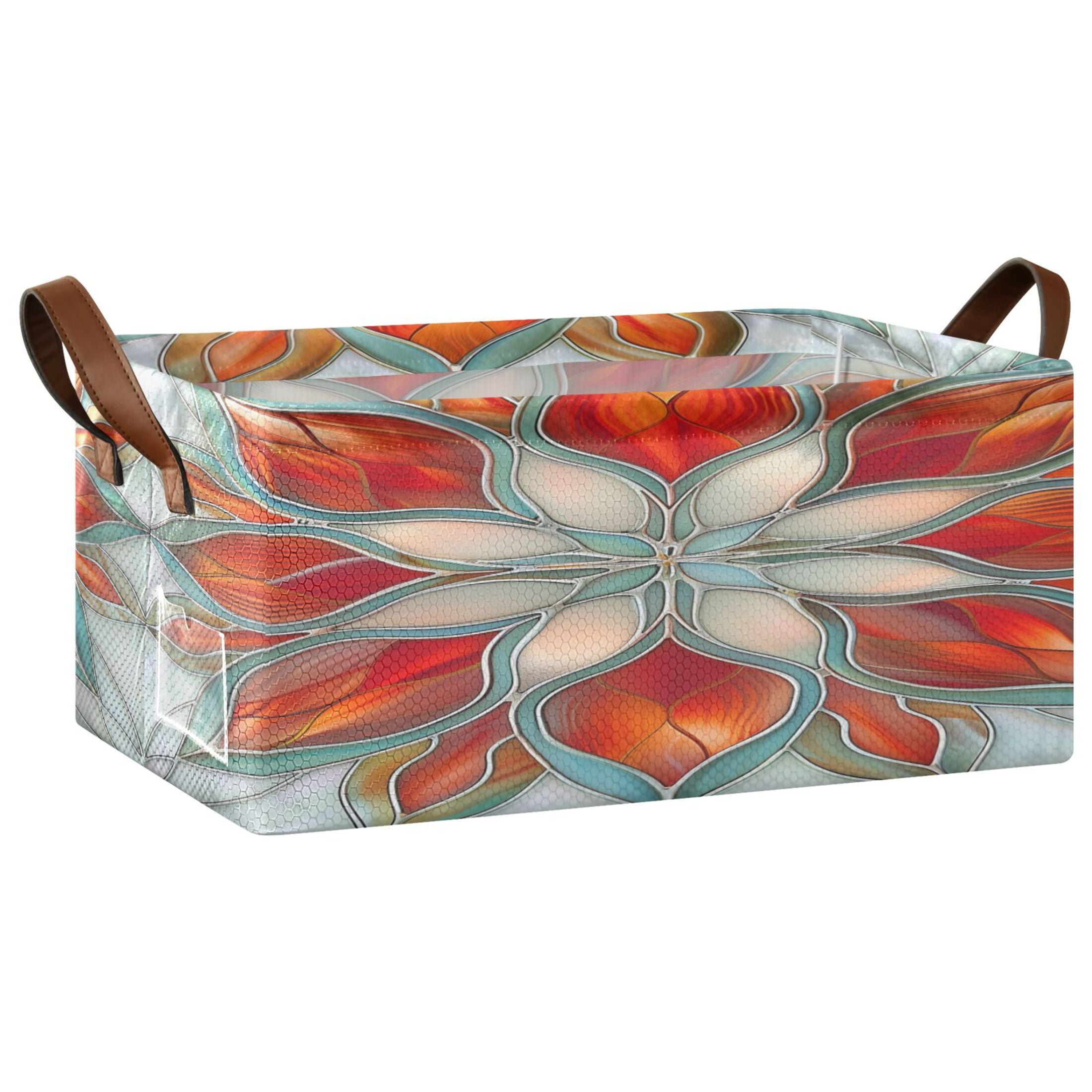 Collapsible Storage Bins Fabric Shelf Baskets with Handles Closet ...