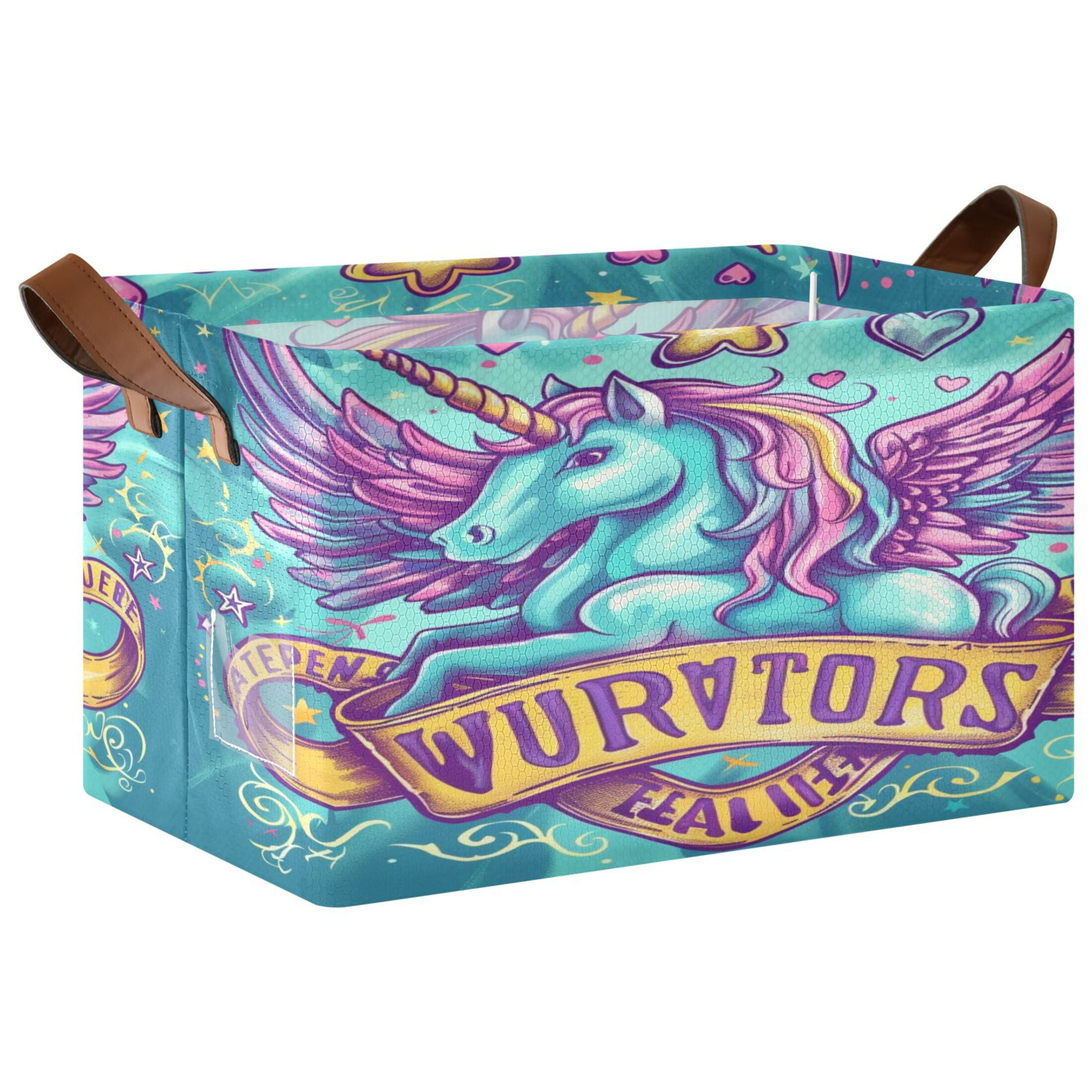 Collapsible Storage Bins Fabric Shelf Baskets with Handles Closet ...