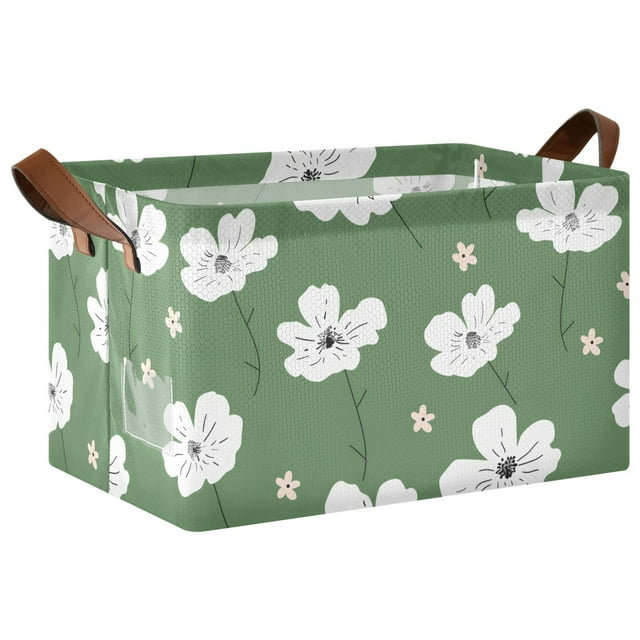 Collapsible Storage Bins Fabric Shelf Baskets with Handles Closet ...