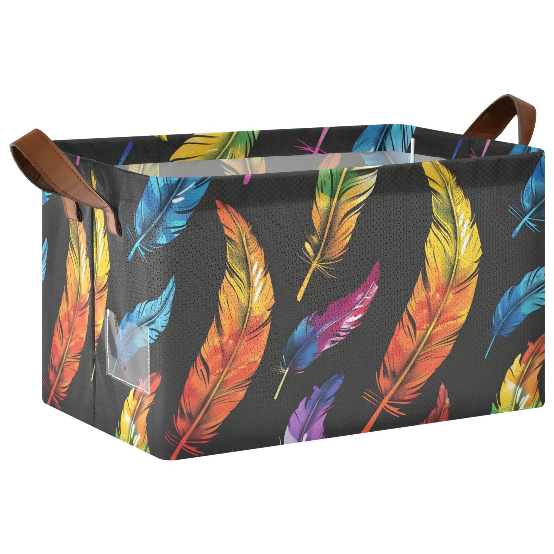 Collapsible Storage Bins Fabric Shelf Baskets with Handles Closet ...