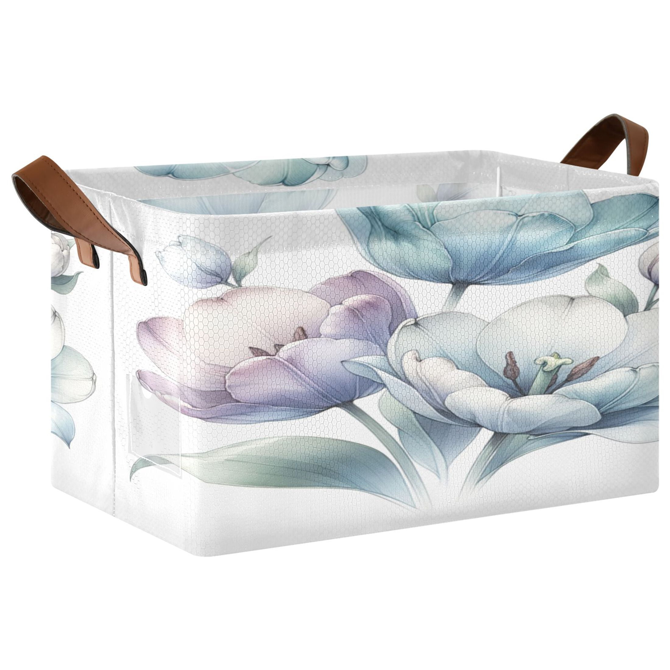Collapsible Storage Bins Fabric Shelf Baskets with Handles Closet ...