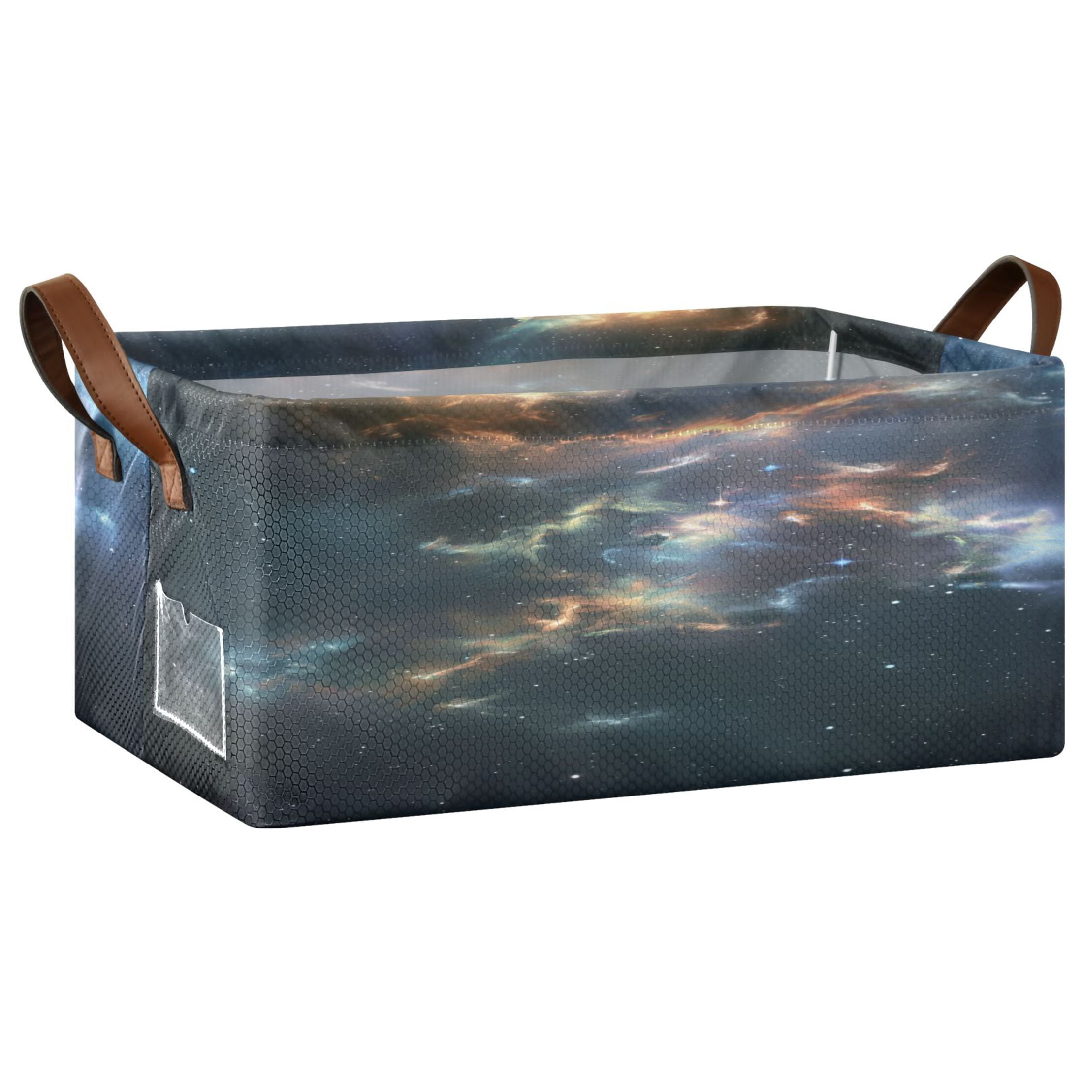 Collapsible Storage Bins Fabric Shelf Baskets with Handles Closet ...