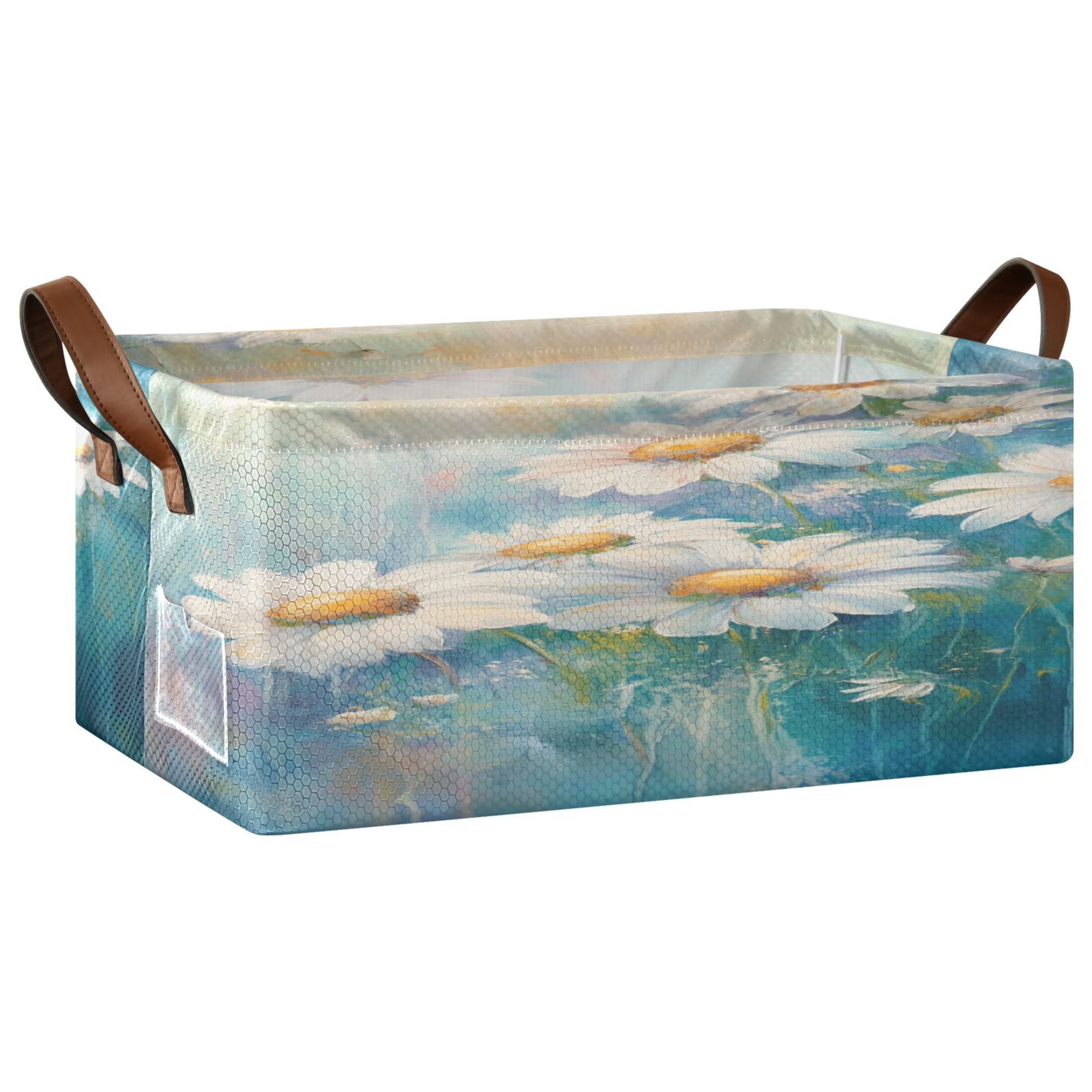 Collapsible Storage Bins Fabric Shelf Baskets with Handles Closet ...