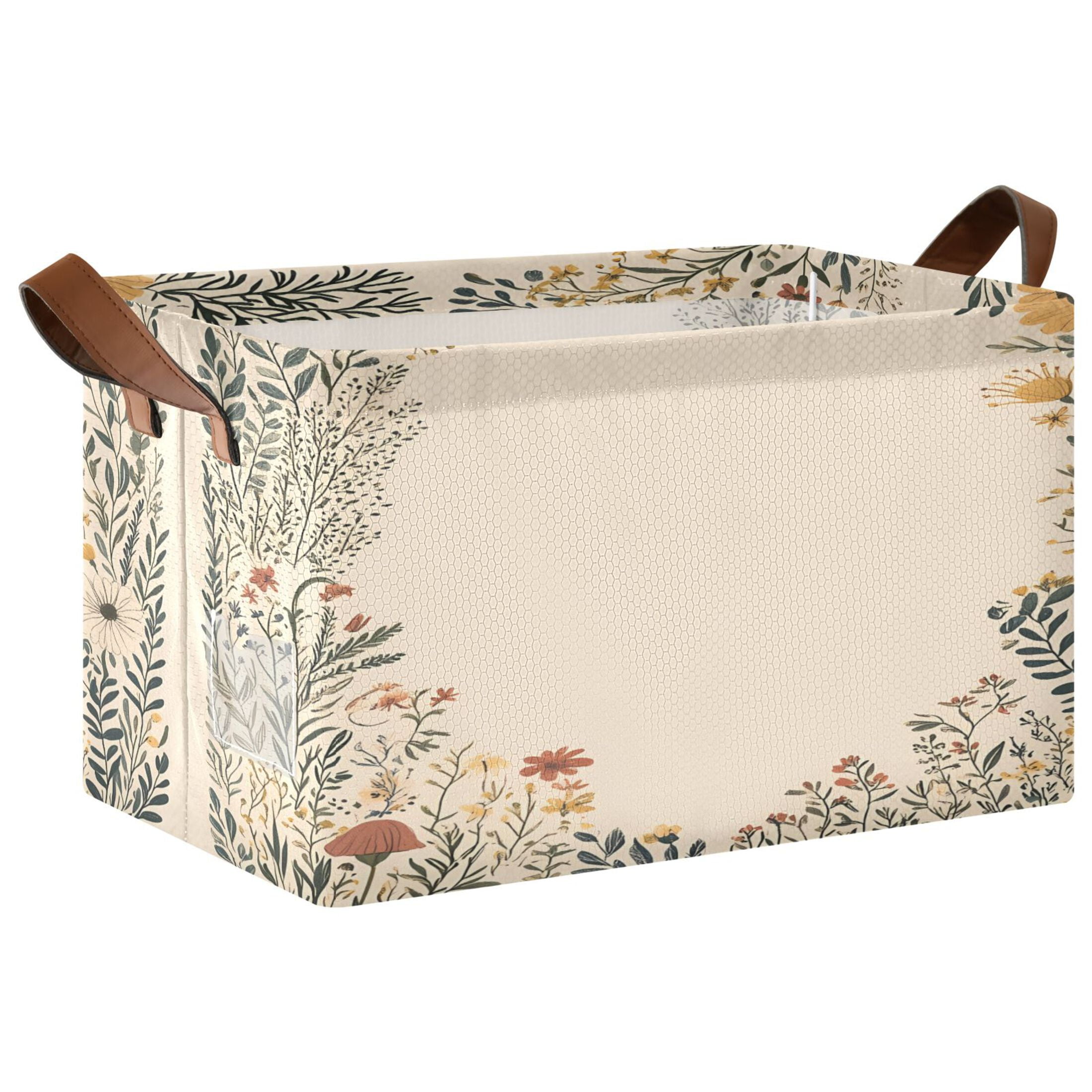 Collapsible Storage Bins Fabric Shelf Baskets with Handles Closet ...