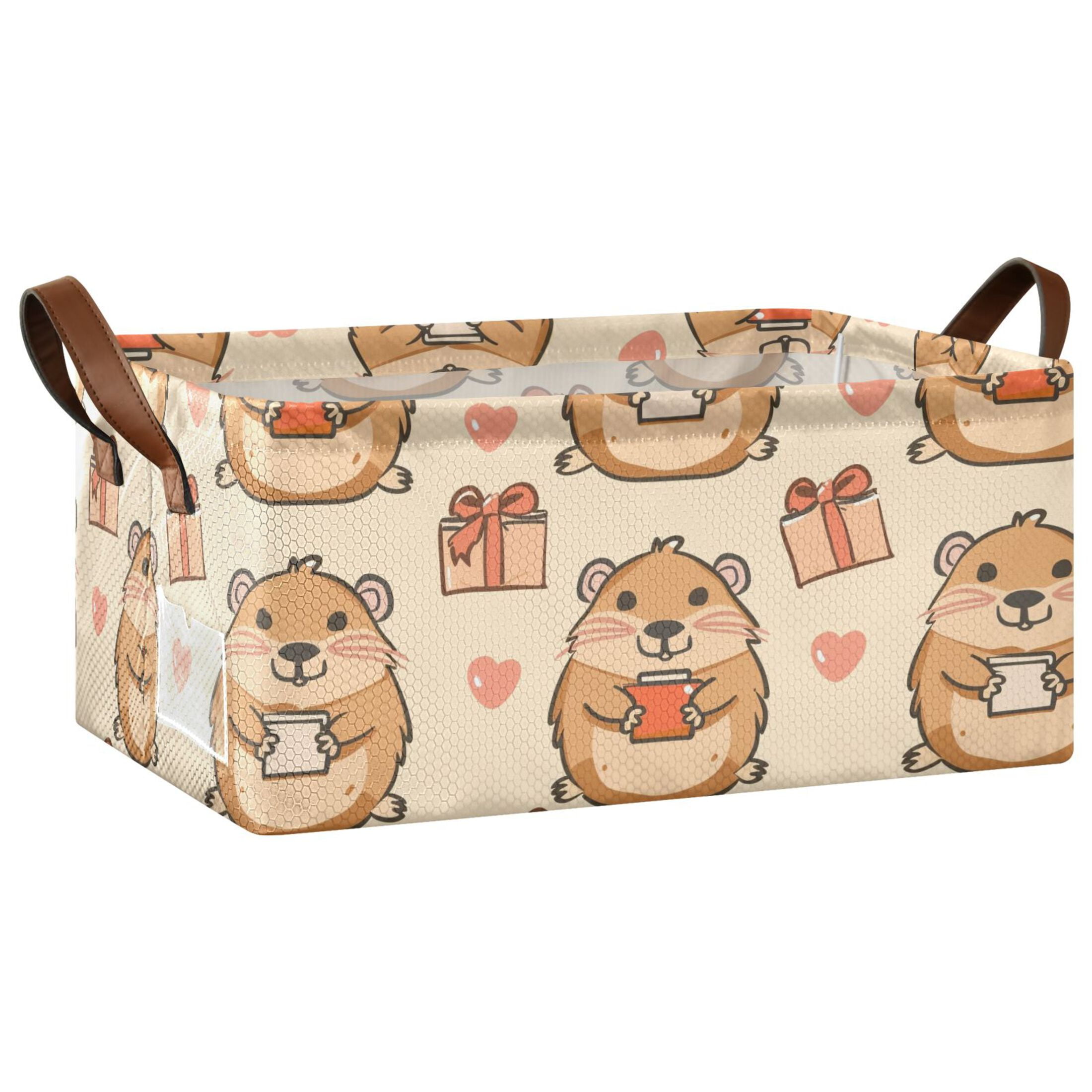 Collapsible Storage Bins Fabric Shelf Baskets with Handles Closet ...