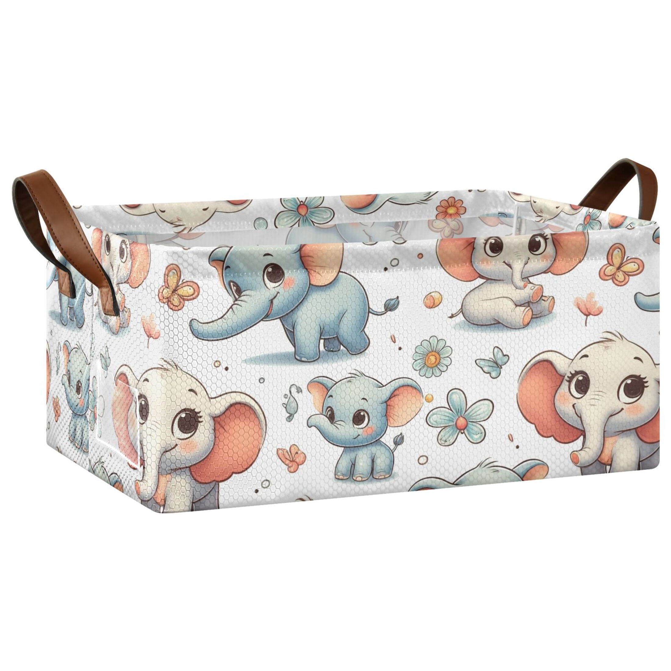 Collapsible Storage Bins Fabric Shelf Baskets with Handles Closet ...