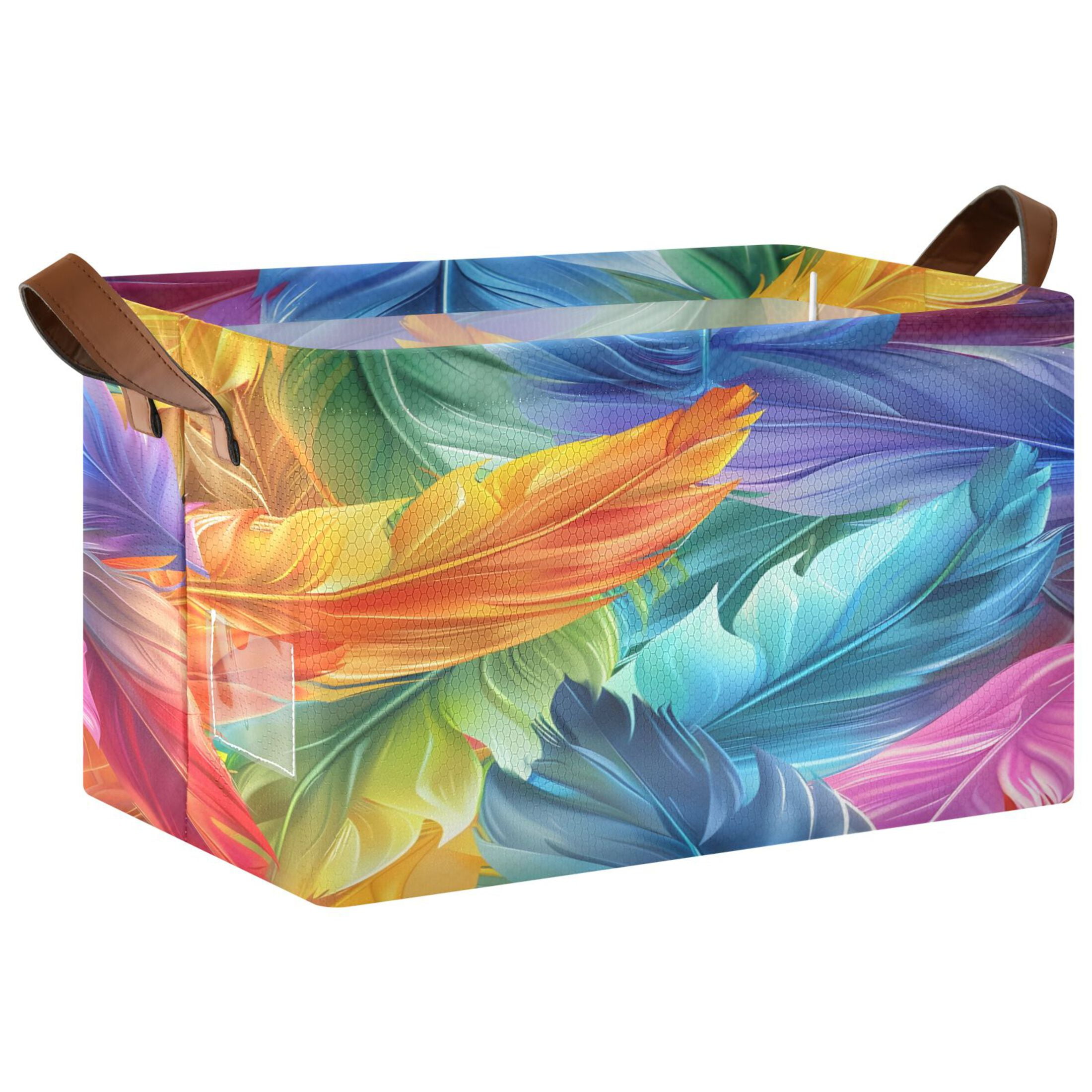 Collapsible Storage Bins Fabric Shelf Baskets with Handles Closet ...