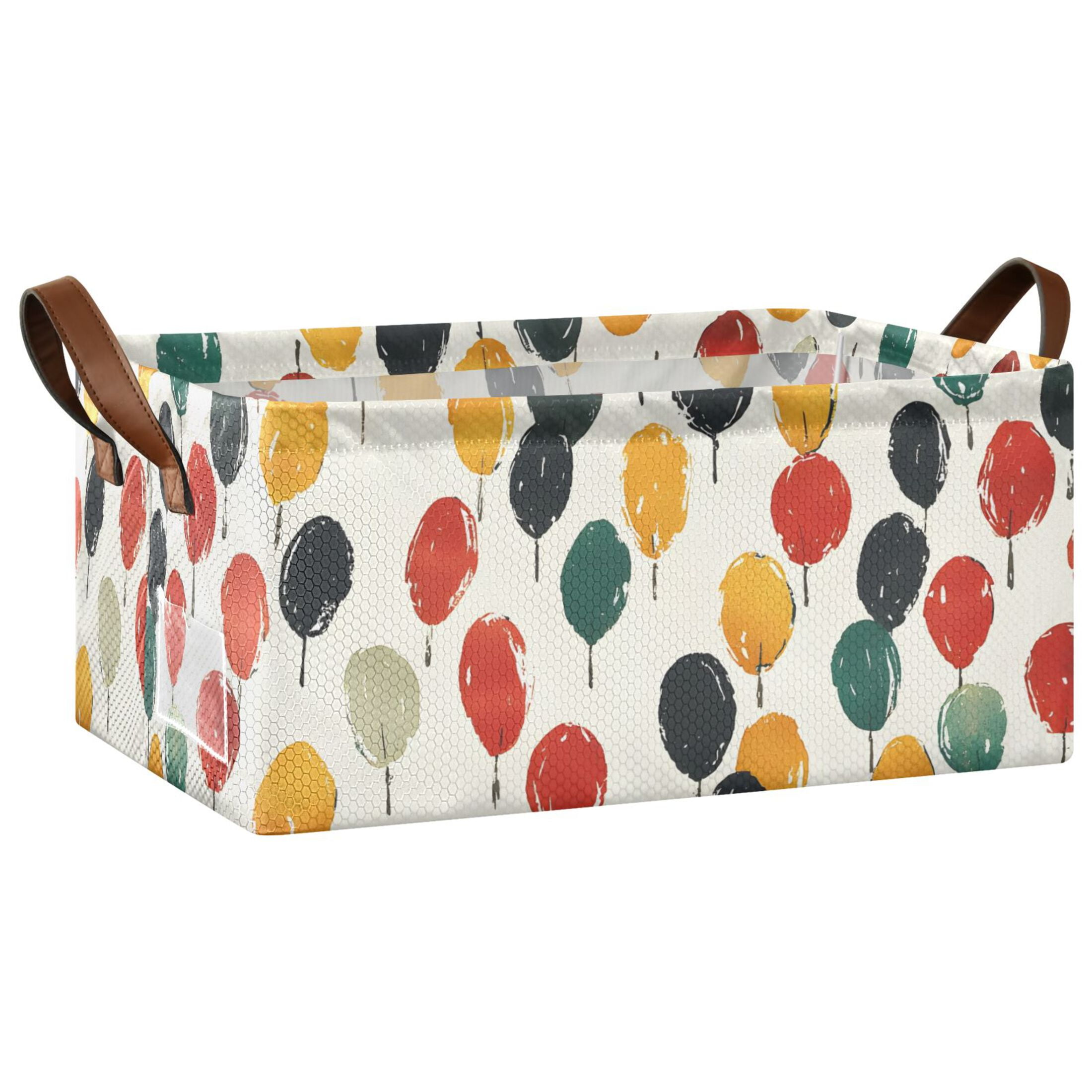 Collapsible Storage Bins Fabric Shelf Baskets with Handles Closet ...