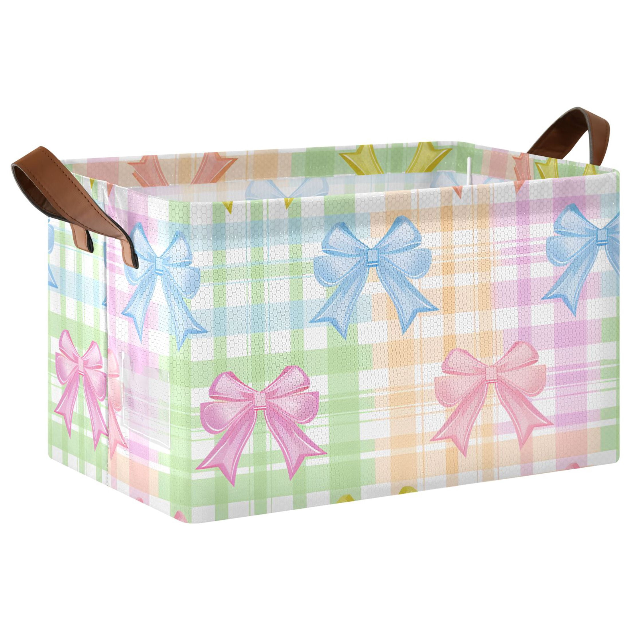 Collapsible Storage Bins Fabric Shelf Baskets with Handles Closet ...