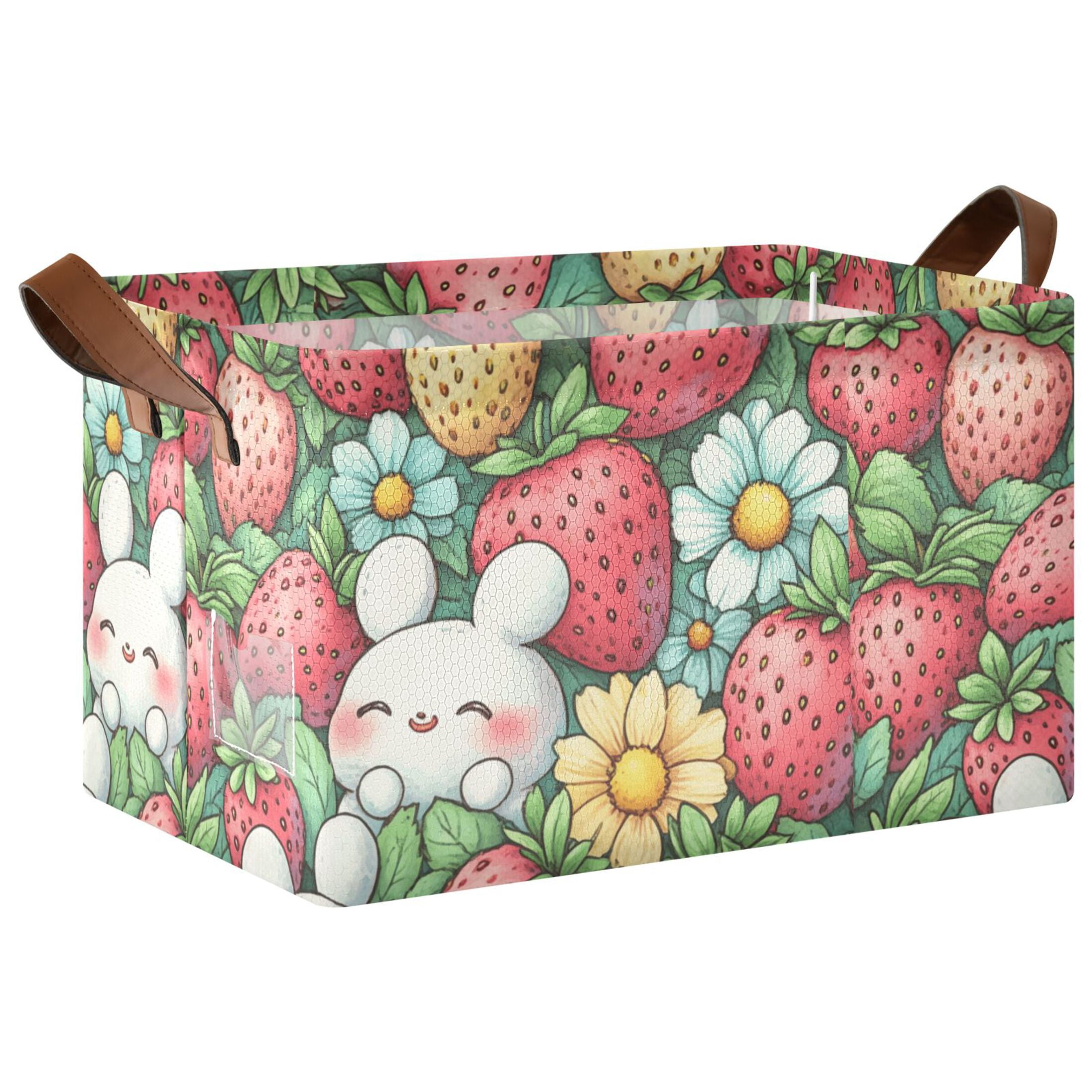 Collapsible Storage Bins Fabric Shelf Baskets with Handles Closet ...