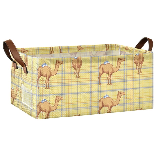 Collapsible Storage Bins Fabric Shelf Baskets with Handles Closet ...