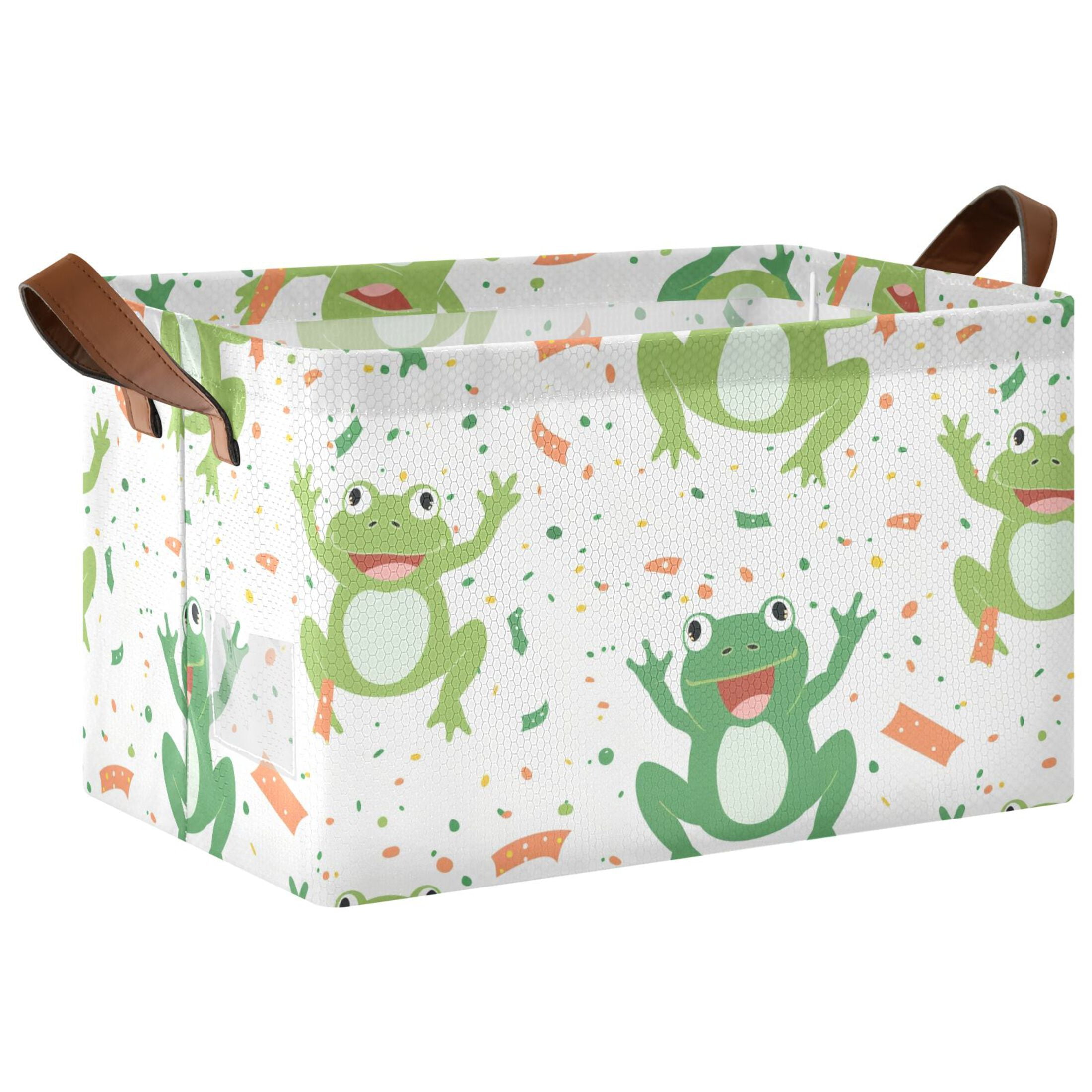 Collapsible Storage Bins Fabric Shelf Baskets with Handles Closet ...