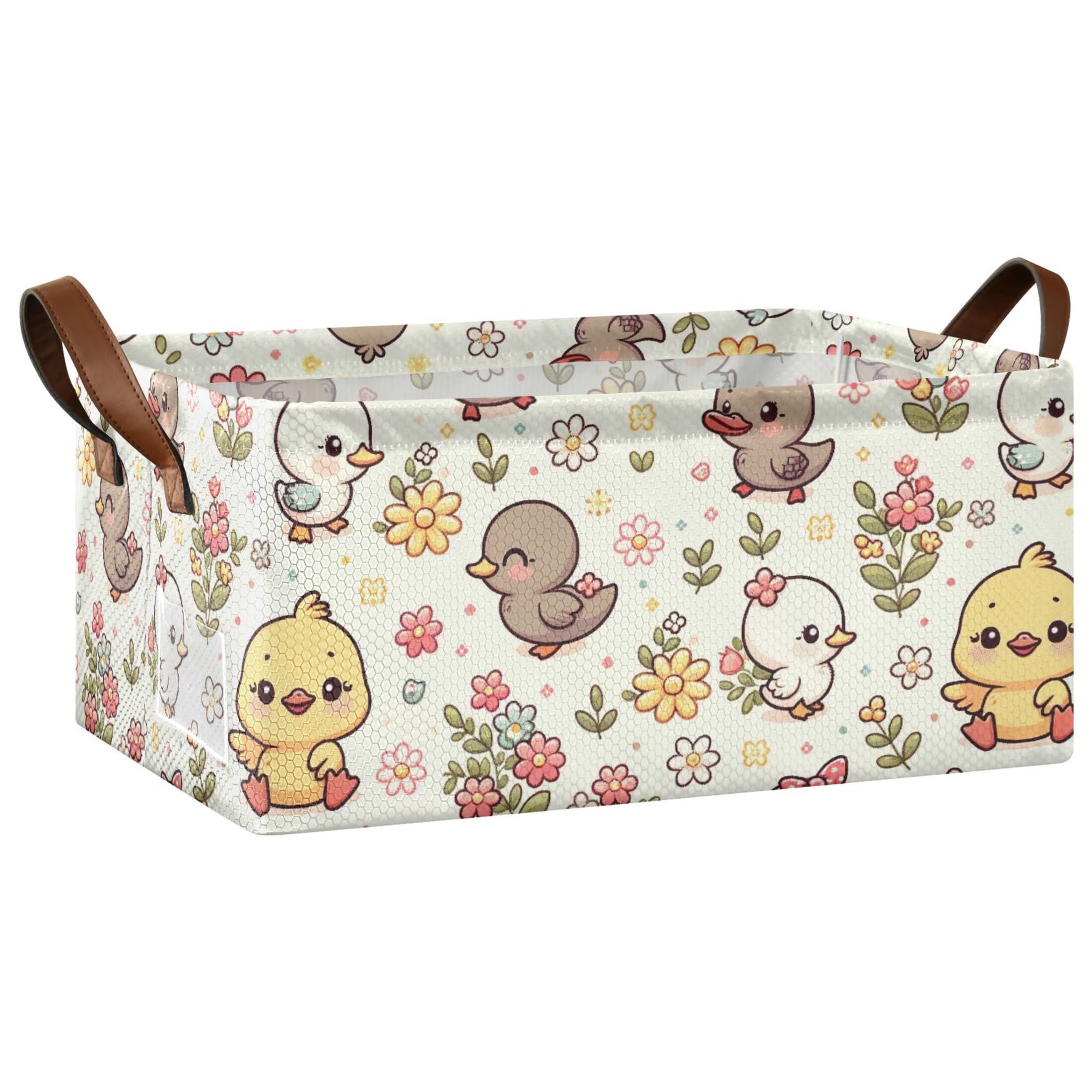 Collapsible Storage Bins Fabric Shelf Baskets with Handles Closet ...