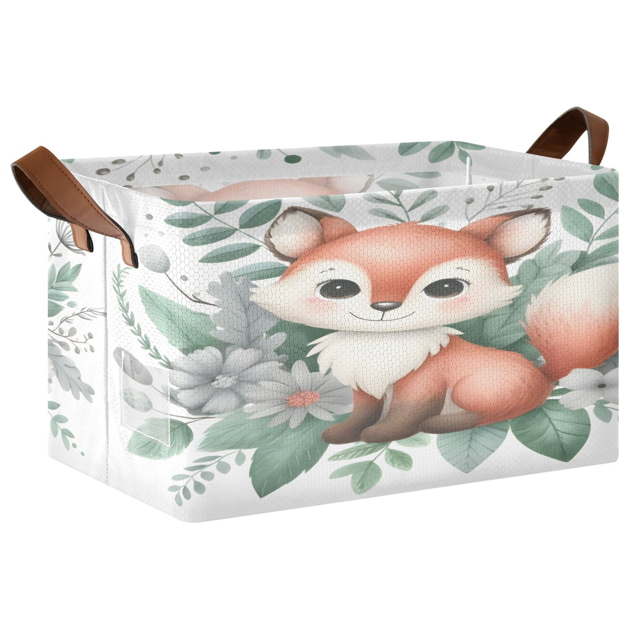 Collapsible Storage Bins Fabric Shelf Baskets with Handles Closet ...