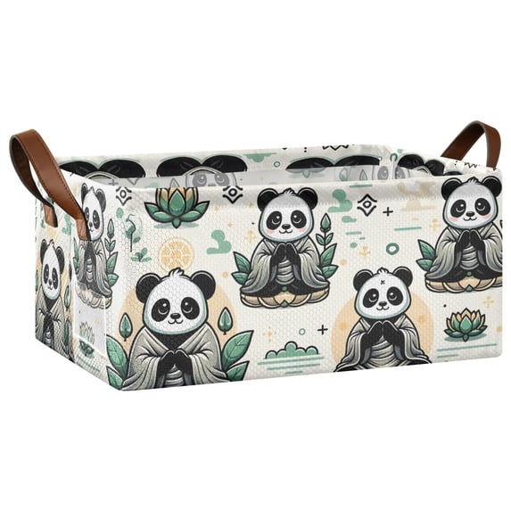 Collapsible Storage Bins Fabric Shelf Baskets with Handles Closet ...
