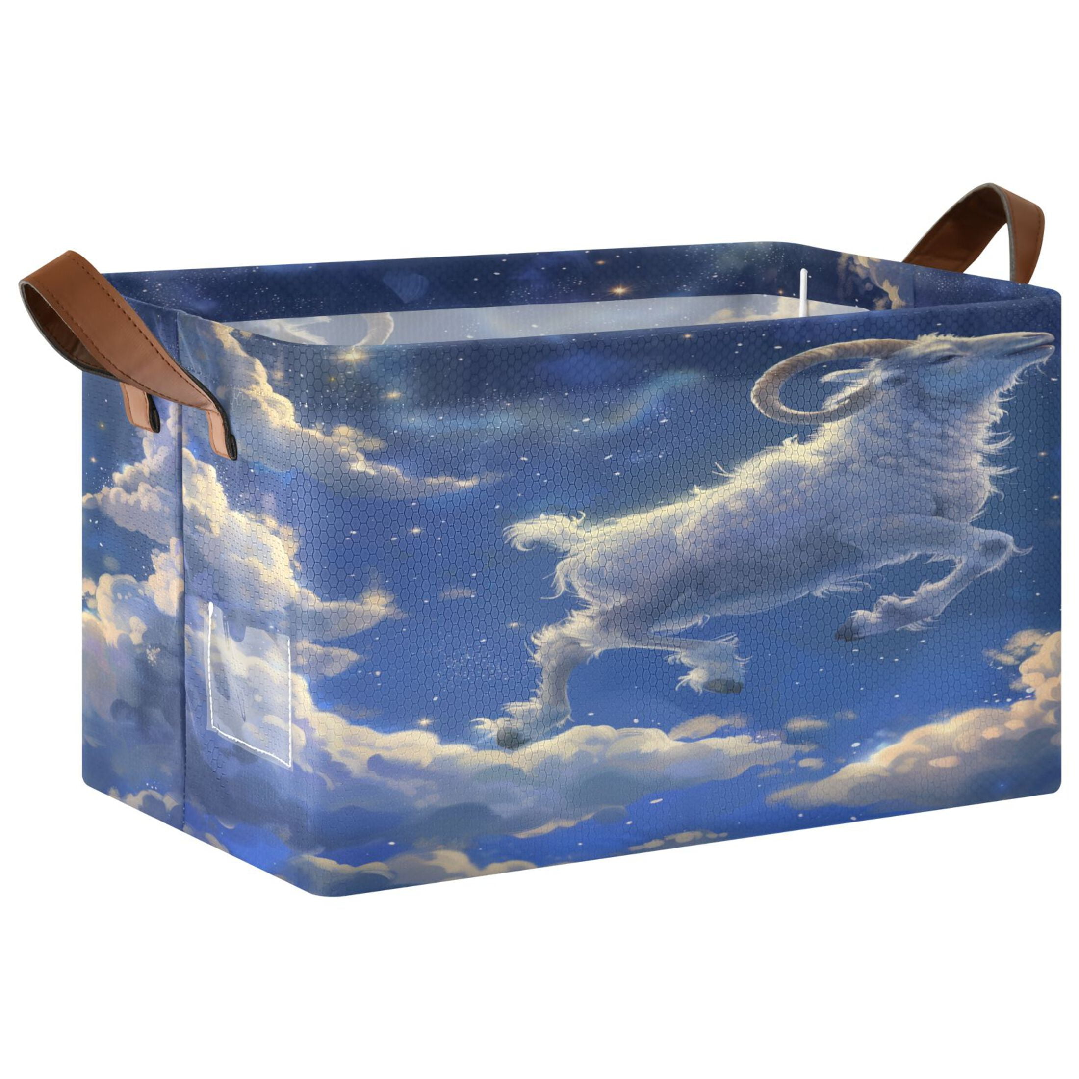 Collapsible Storage Bins Fabric Shelf Baskets with Handles Closet ...