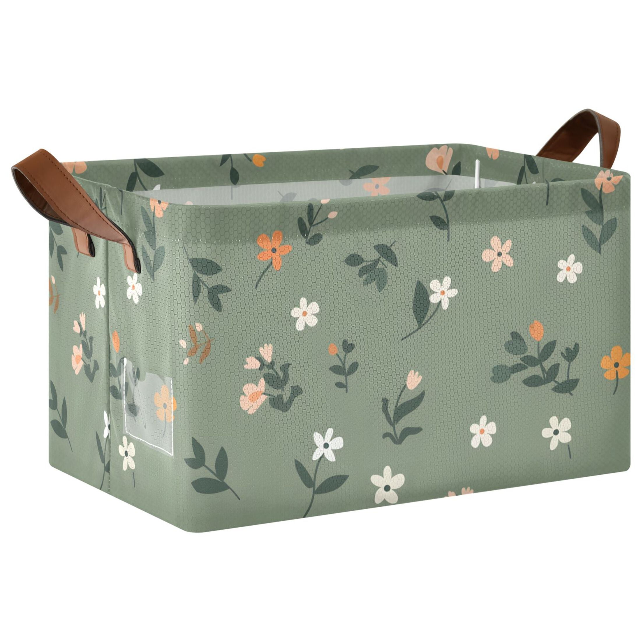 Collapsible Storage Bins Fabric Shelf Baskets with Handles Closet ...