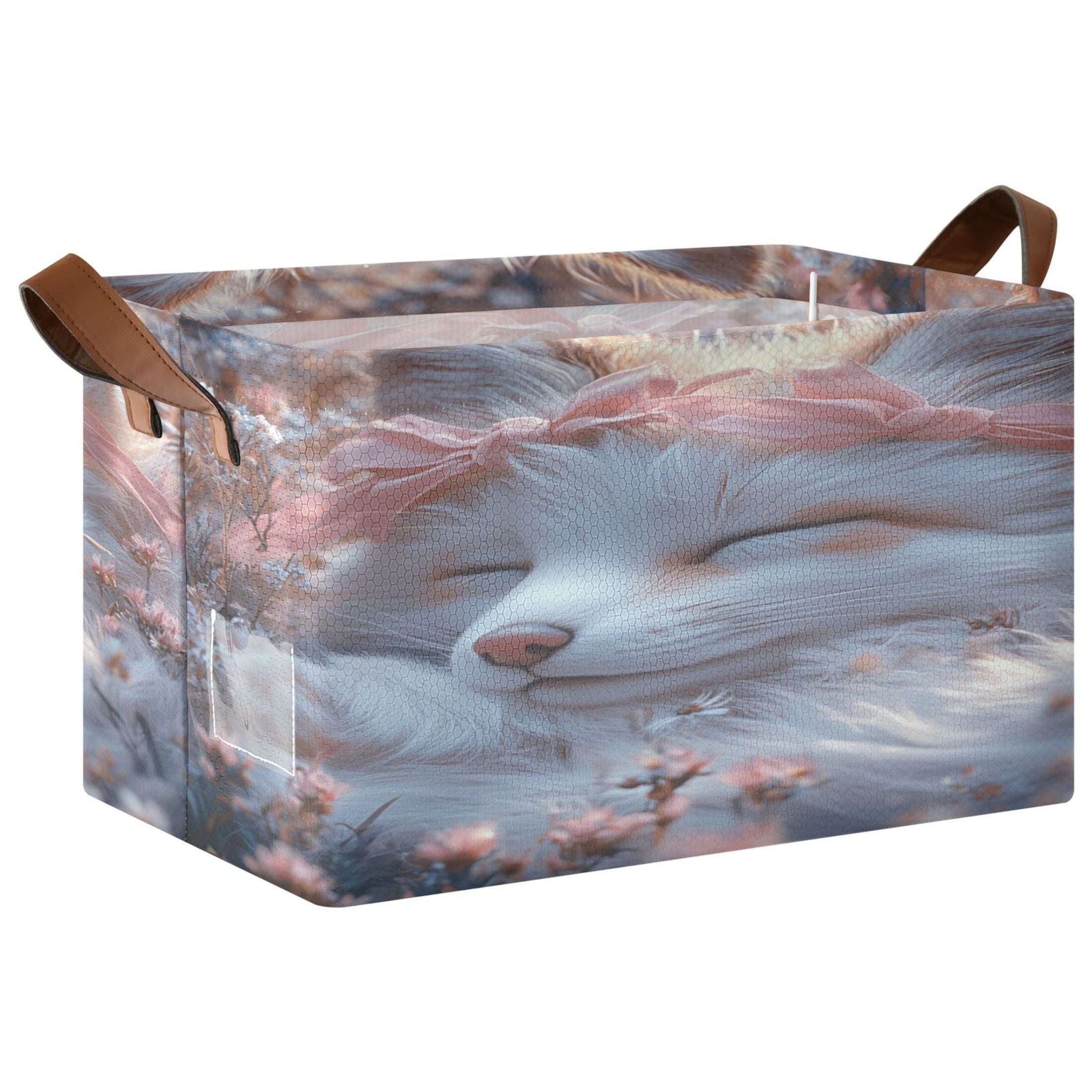 Collapsible Storage Bins Fabric Shelf Baskets with Handles Closet ...