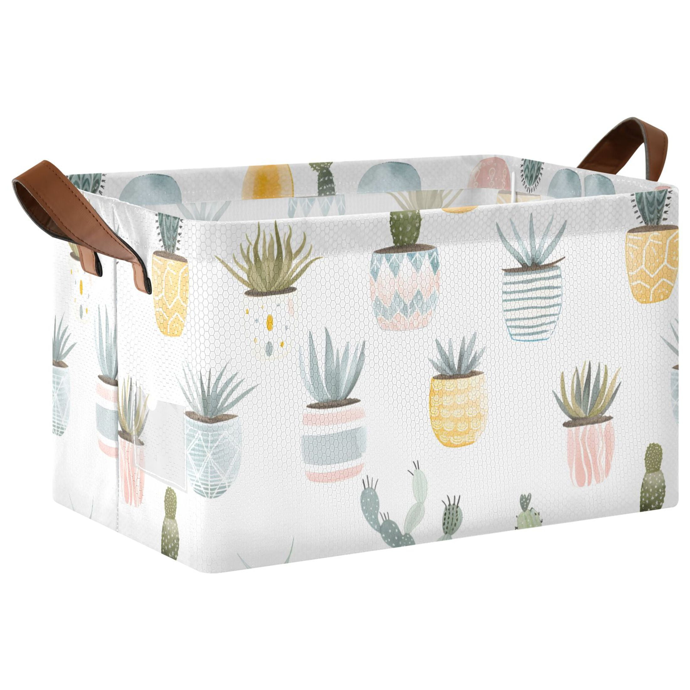 Collapsible Storage Bins Fabric Shelf Baskets with Handles Closet ...