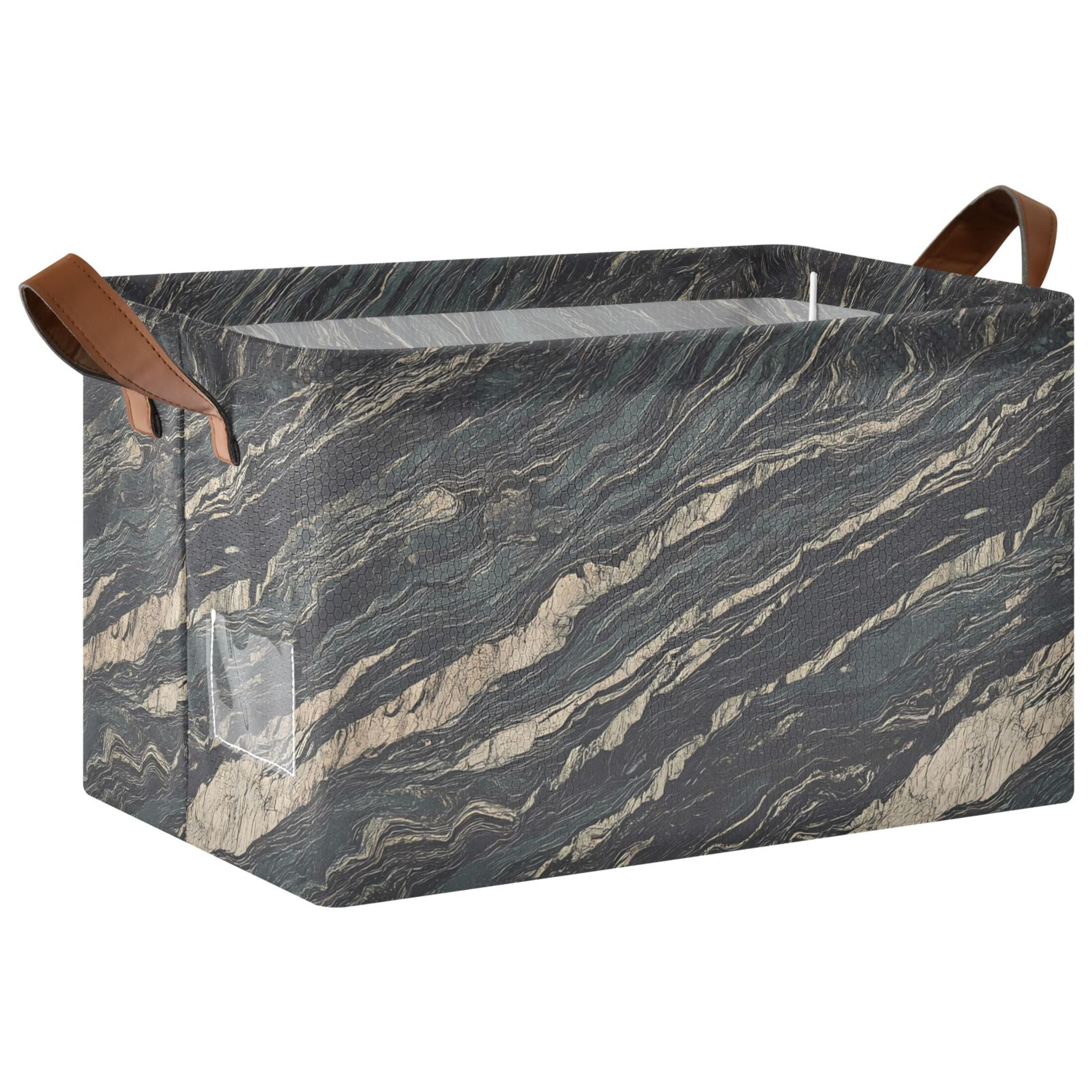 Collapsible Storage Bins Fabric Shelf Baskets with Handles Closet ...