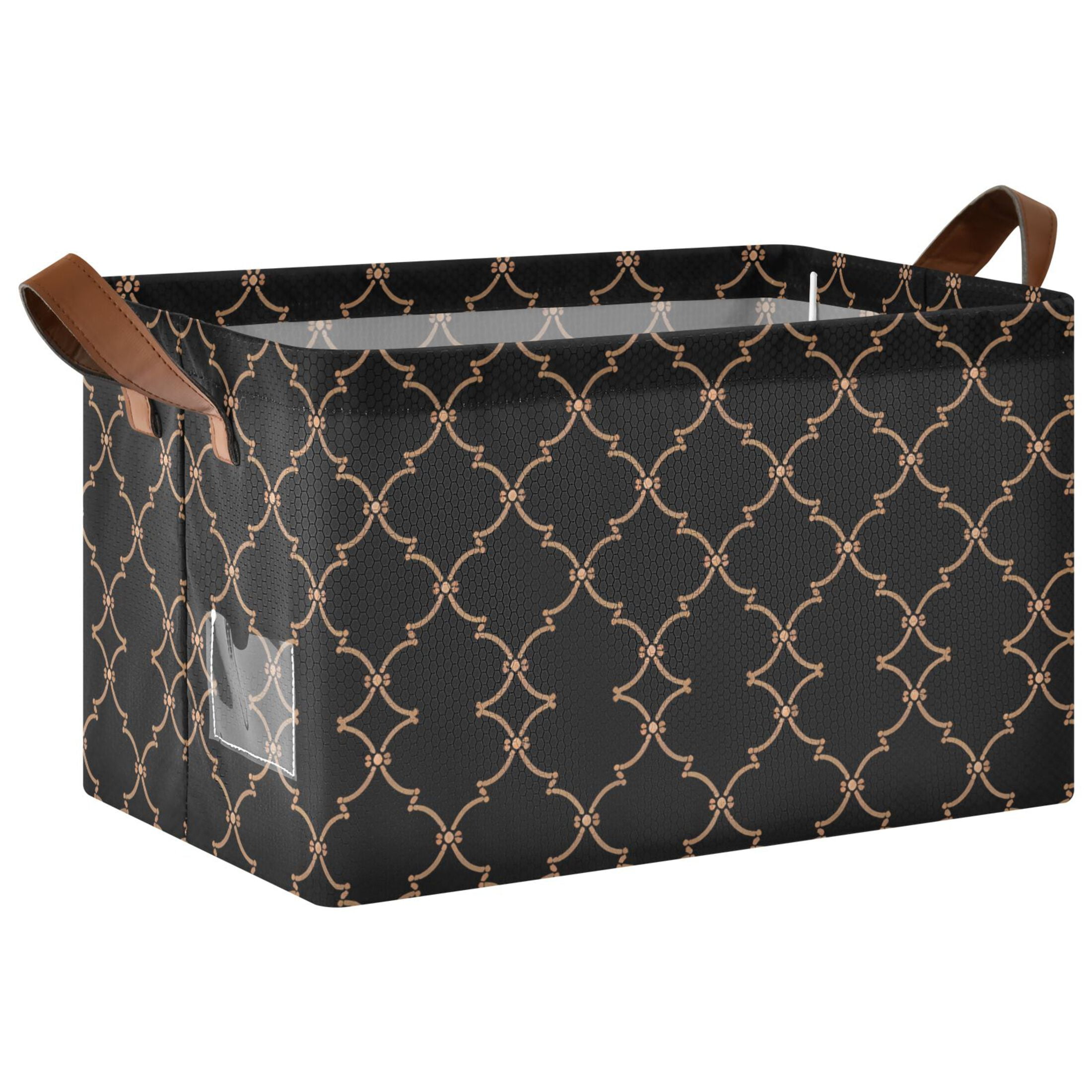 Collapsible Storage Bins Fabric Shelf Baskets with Handles Closet ...