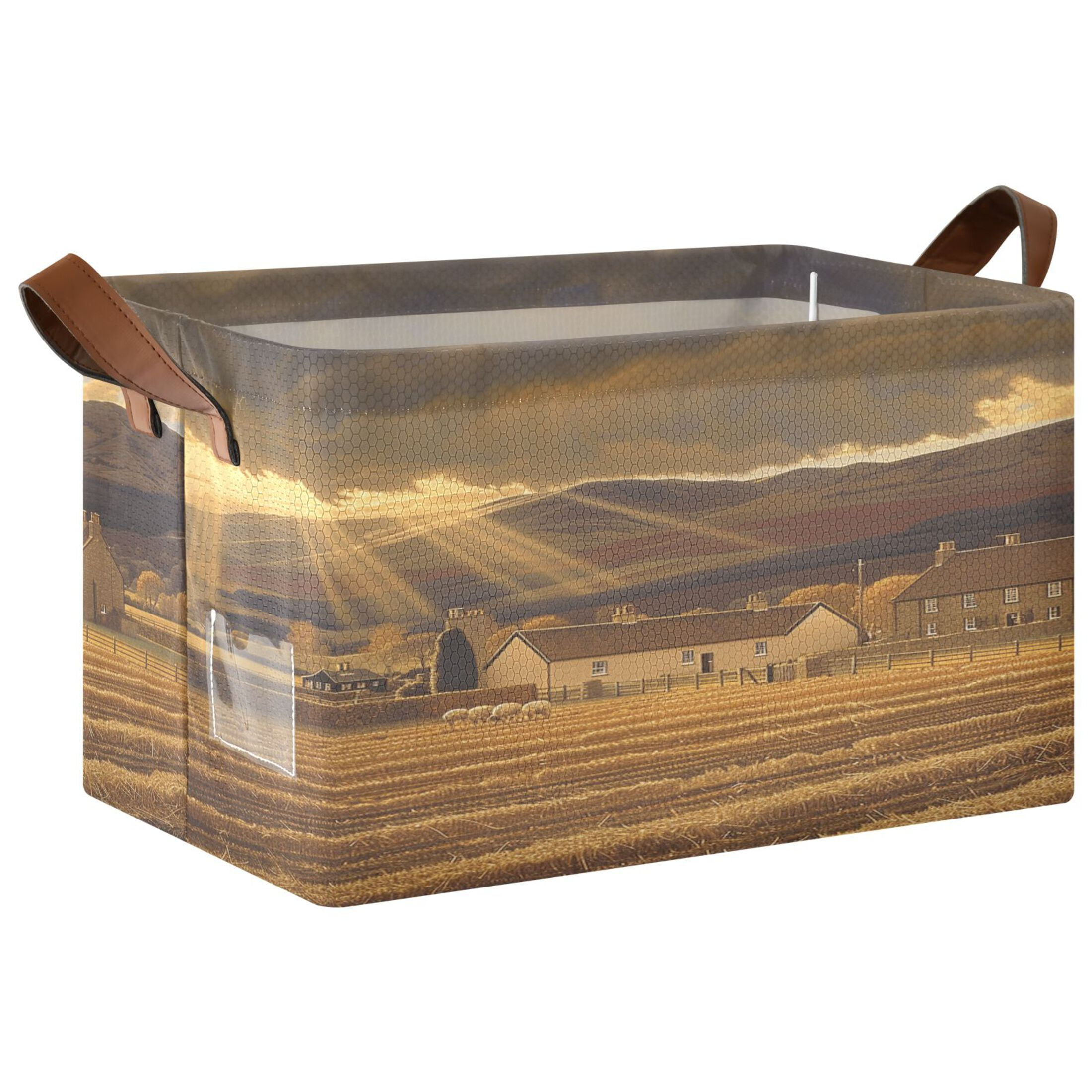 Collapsible Storage Bins Fabric Shelf Baskets with Handles Closet ...