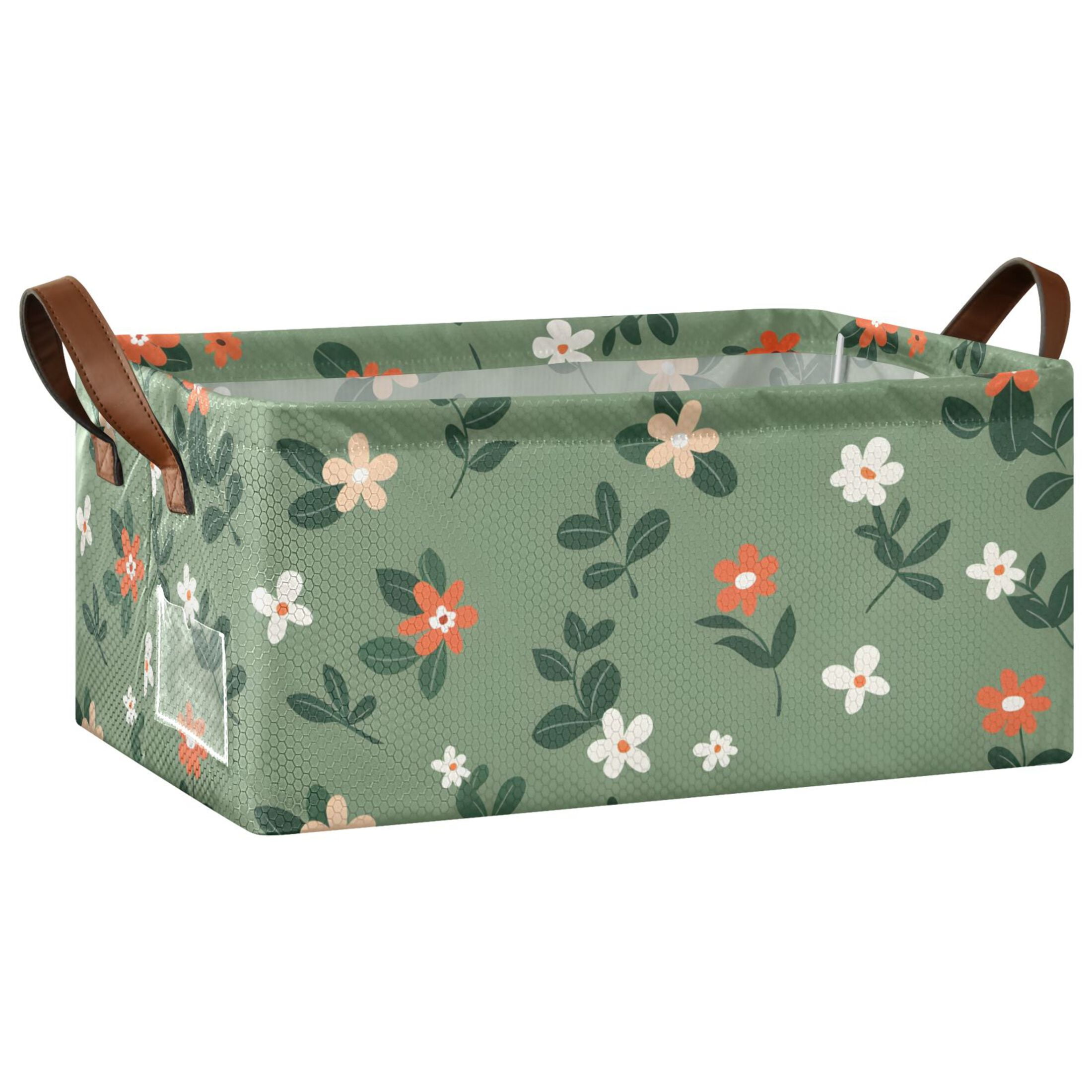 Collapsible Storage Bins Fabric Shelf Baskets with Handles Closet ...