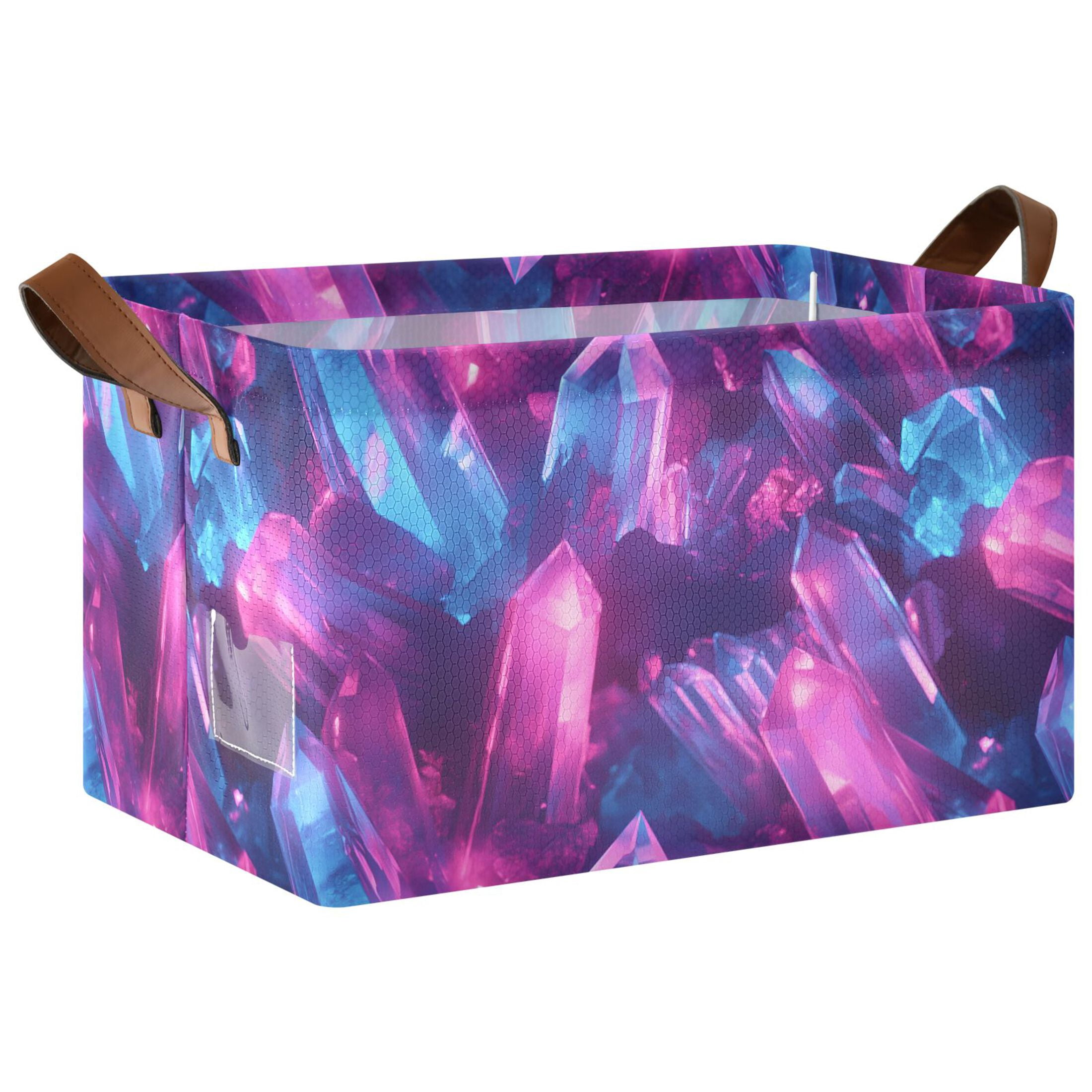 Collapsible Storage Bins Fabric Shelf Baskets with Handles Closet ...