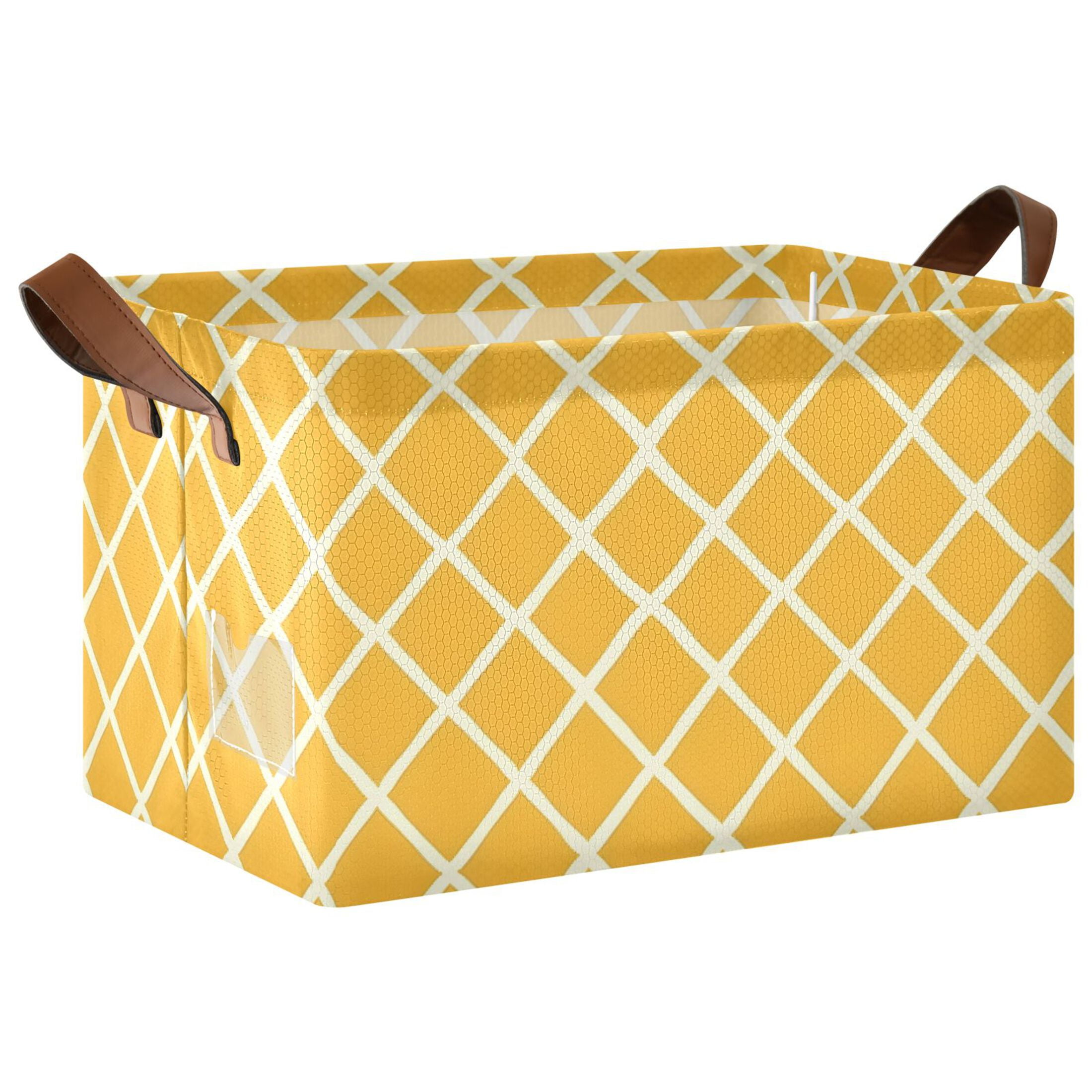Collapsible Storage Bins Fabric Shelf Baskets with Handles Closet ...