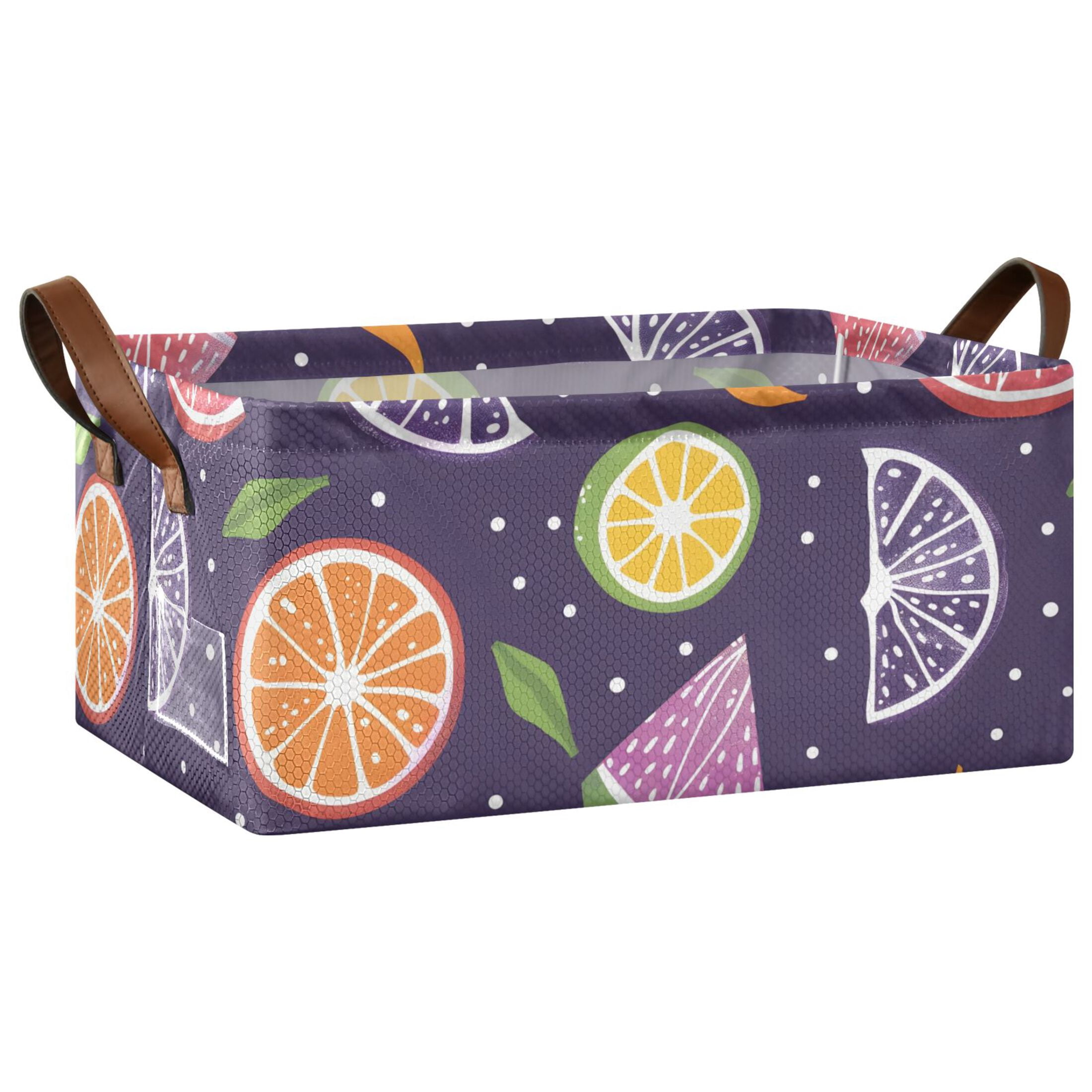 Collapsible Storage Bins Fabric Shelf Baskets with Handles Closet ...