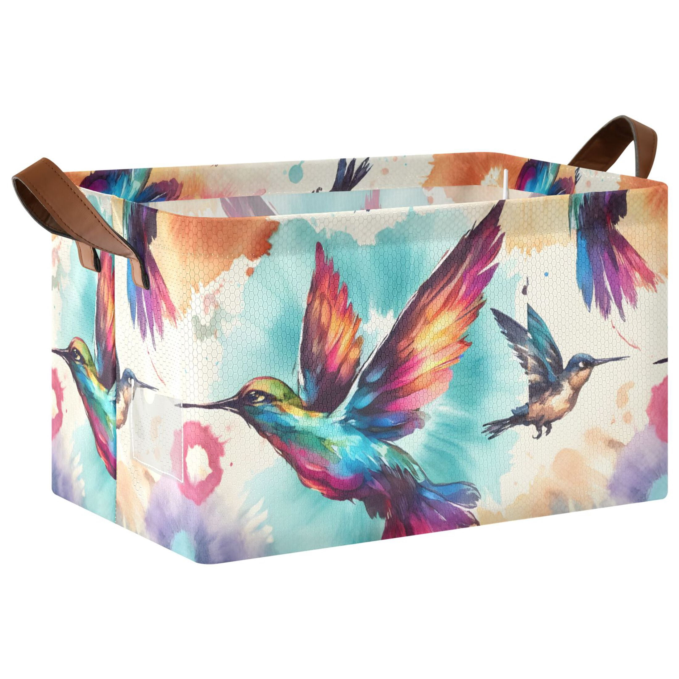 Collapsible Storage Bins Fabric Shelf Baskets with Handles Closet ...