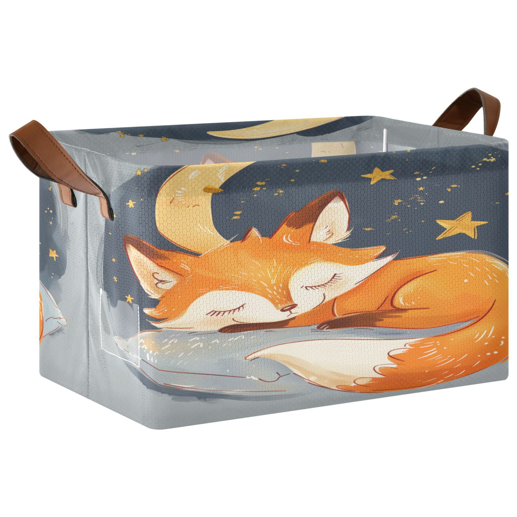 Collapsible Storage Bins Fabric Shelf Baskets with Handles Closet ...