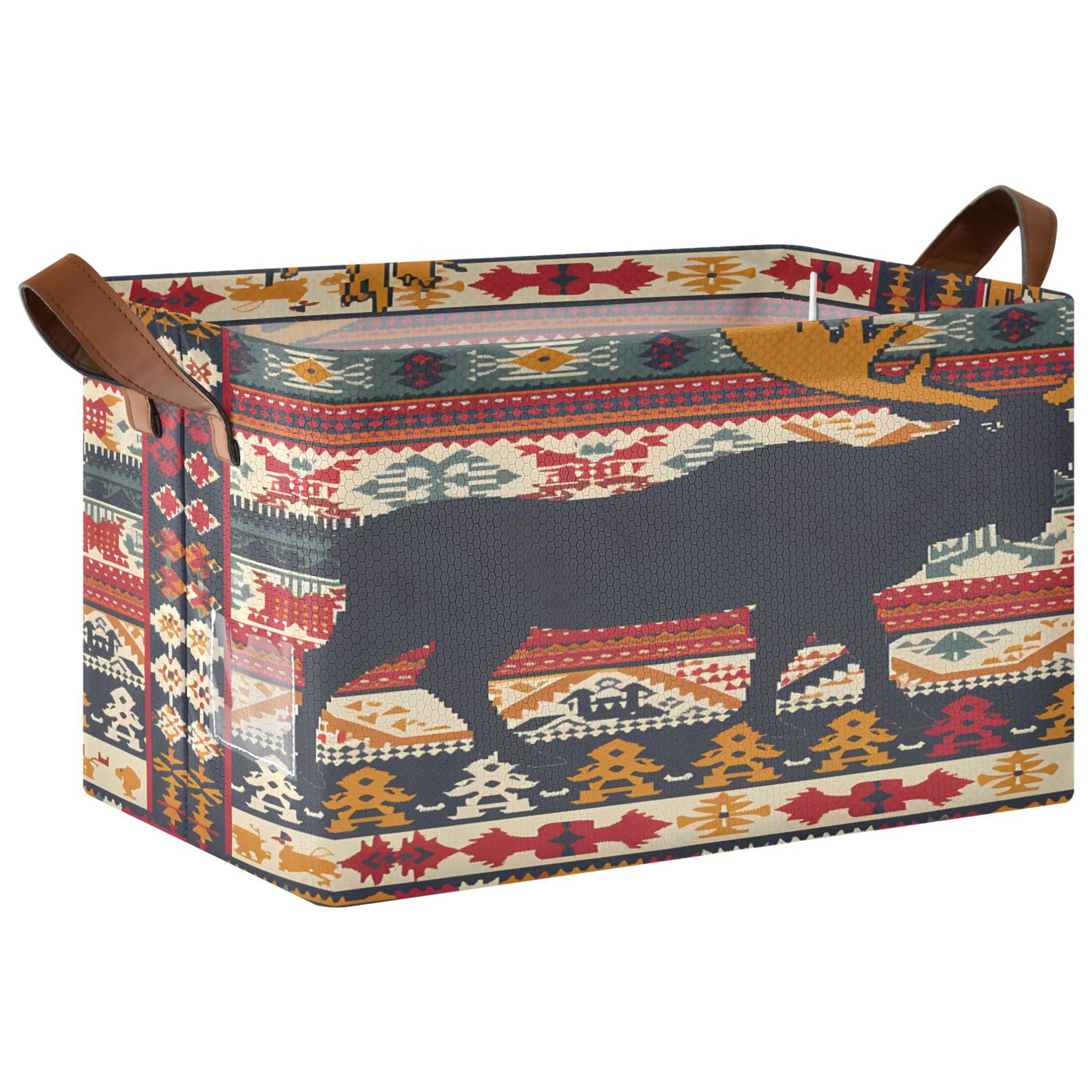 Collapsible Storage Bins Fabric Shelf Baskets with Handles Closet ...