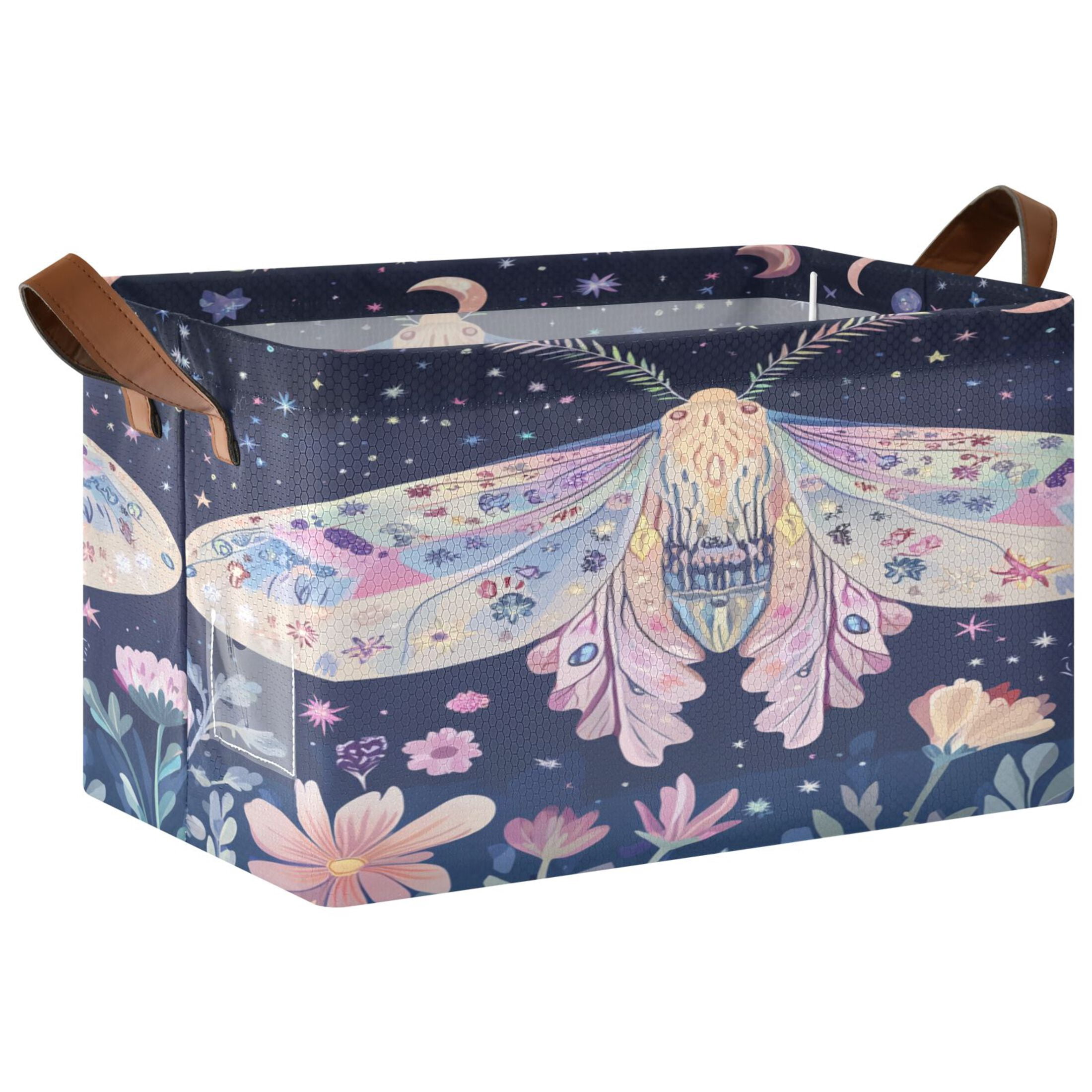 Collapsible Storage Bins Fabric Shelf Baskets with Handles Closet ...