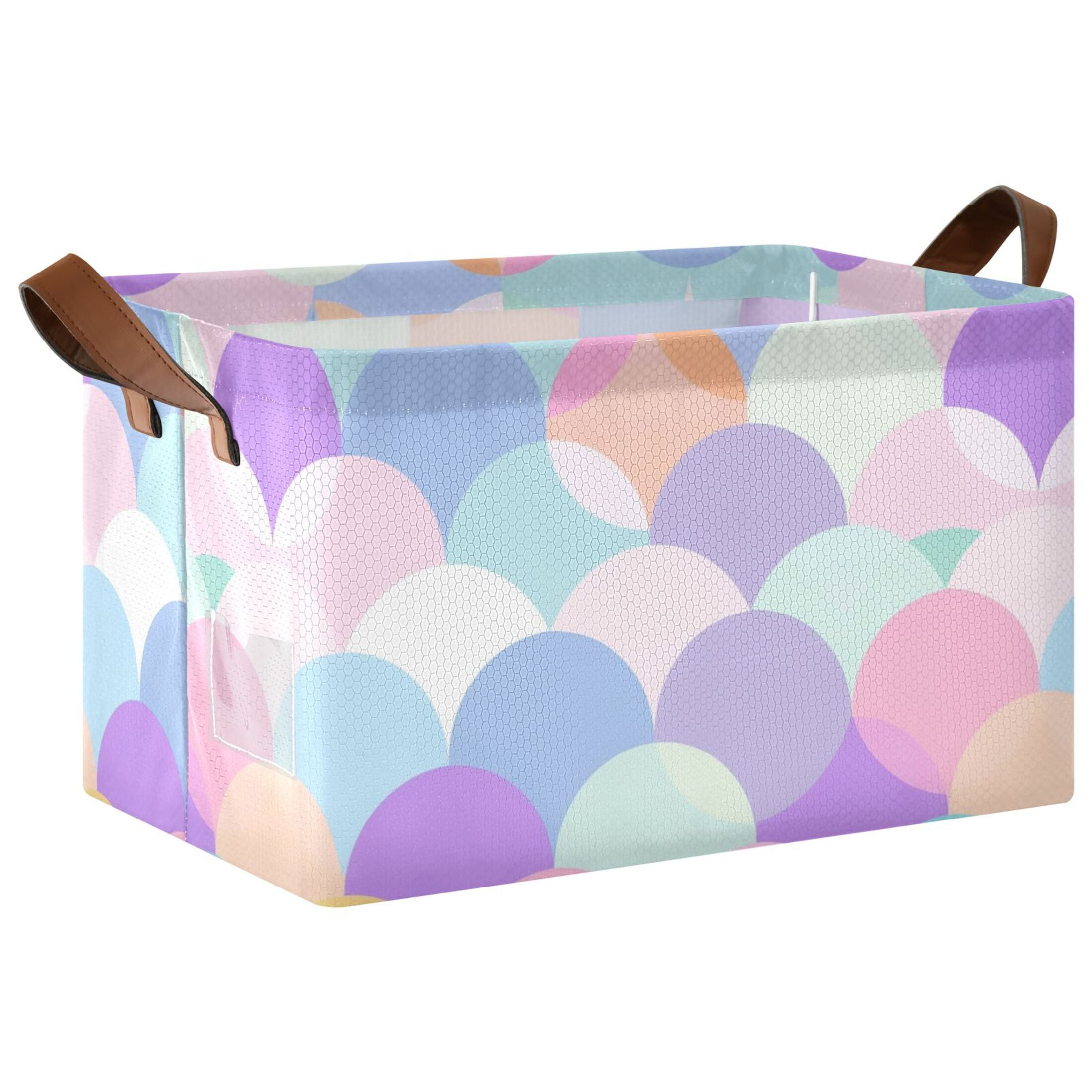 Collapsible Storage Bins Fabric Shelf Baskets with Handles Closet ...