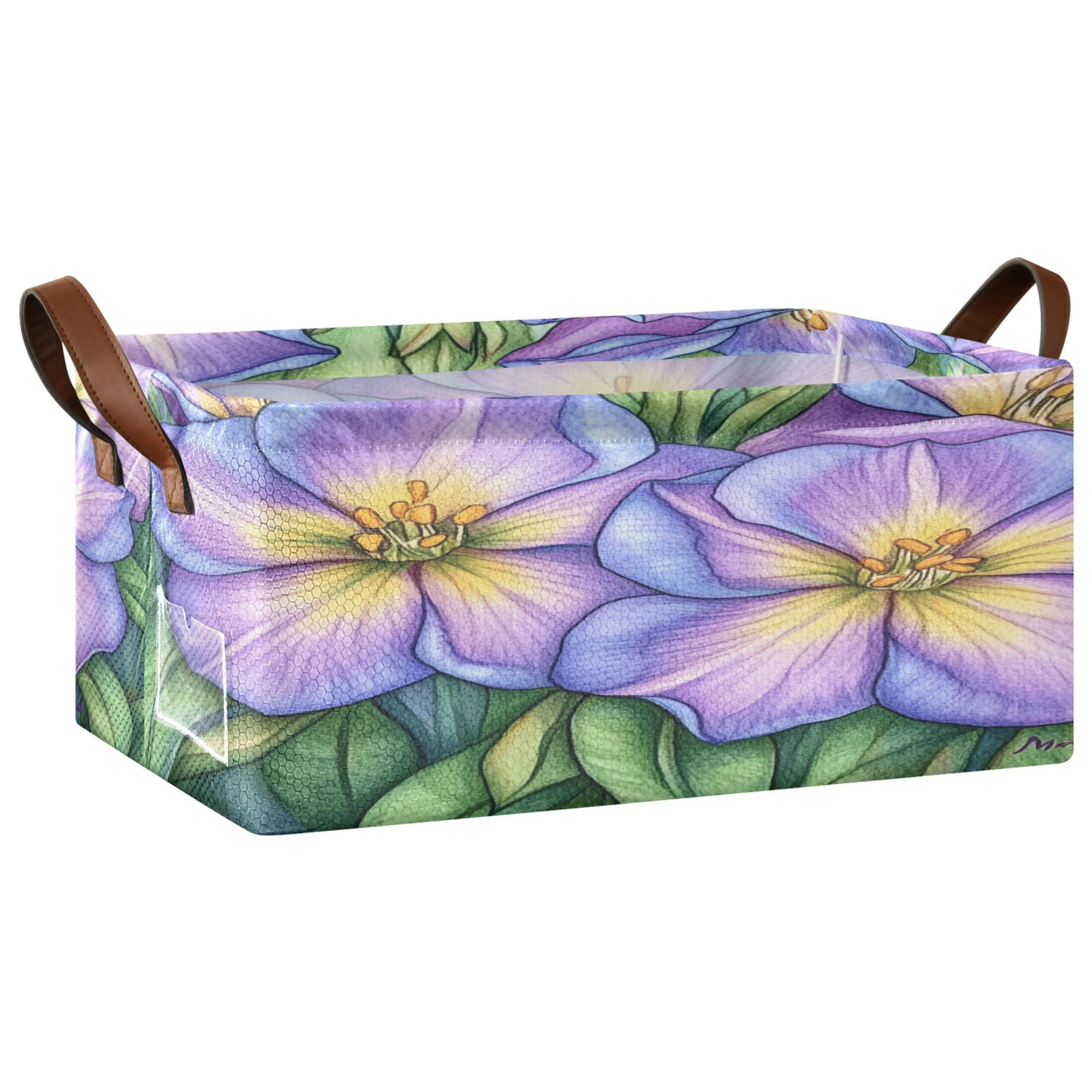 Collapsible Storage Bins Fabric Shelf Baskets with Handles Closet ...