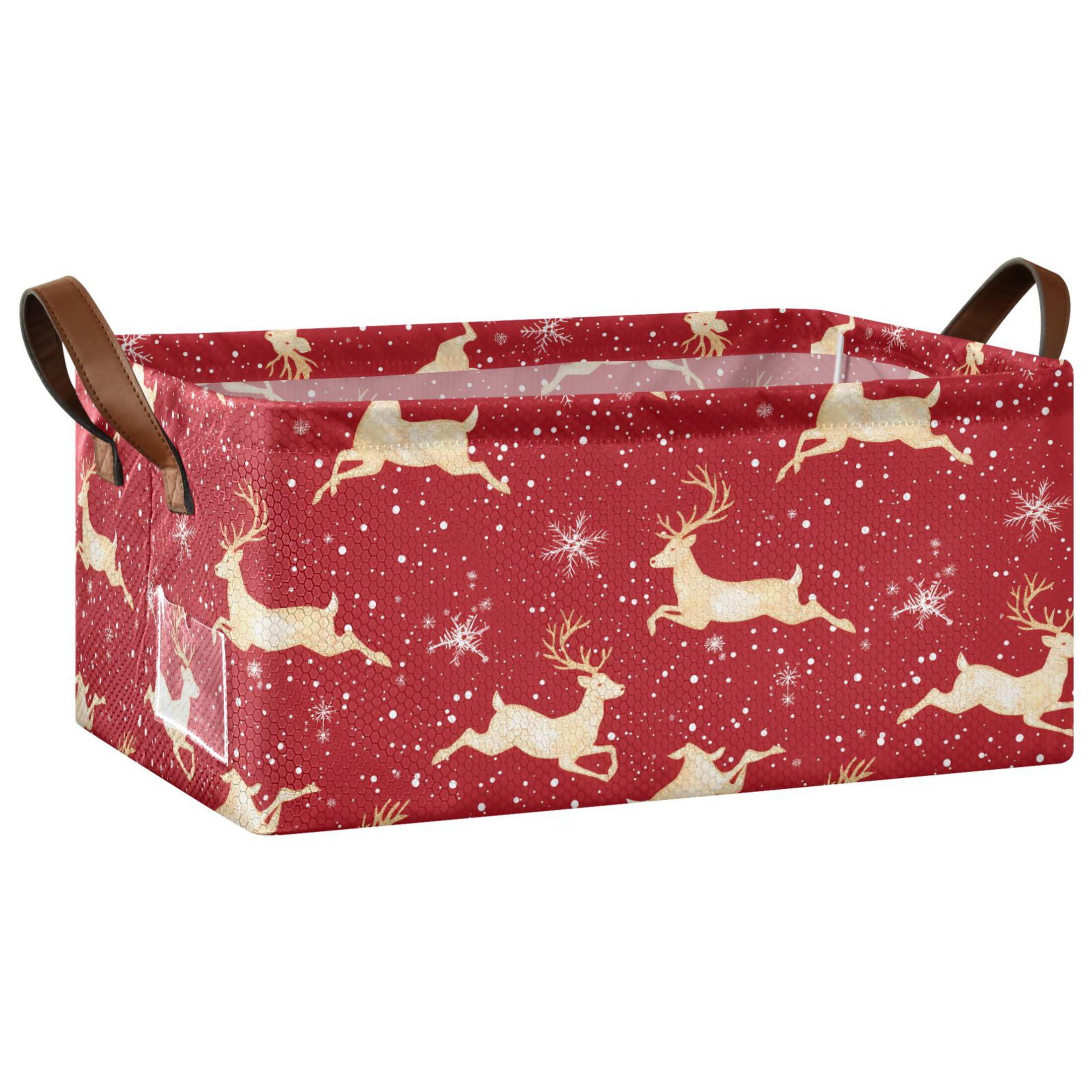 Collapsible Storage Bins Fabric Shelf Baskets with Handles Closet ...