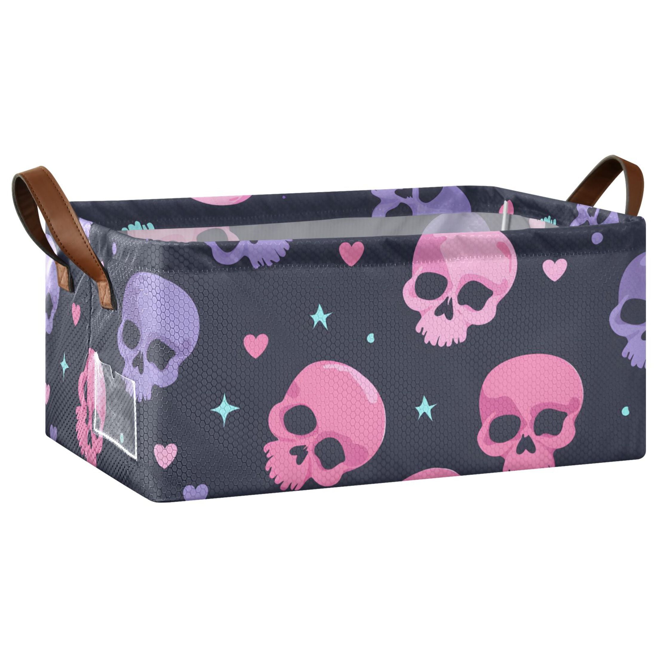 Collapsible Storage Bins Fabric Shelf Baskets with Handles Closet ...