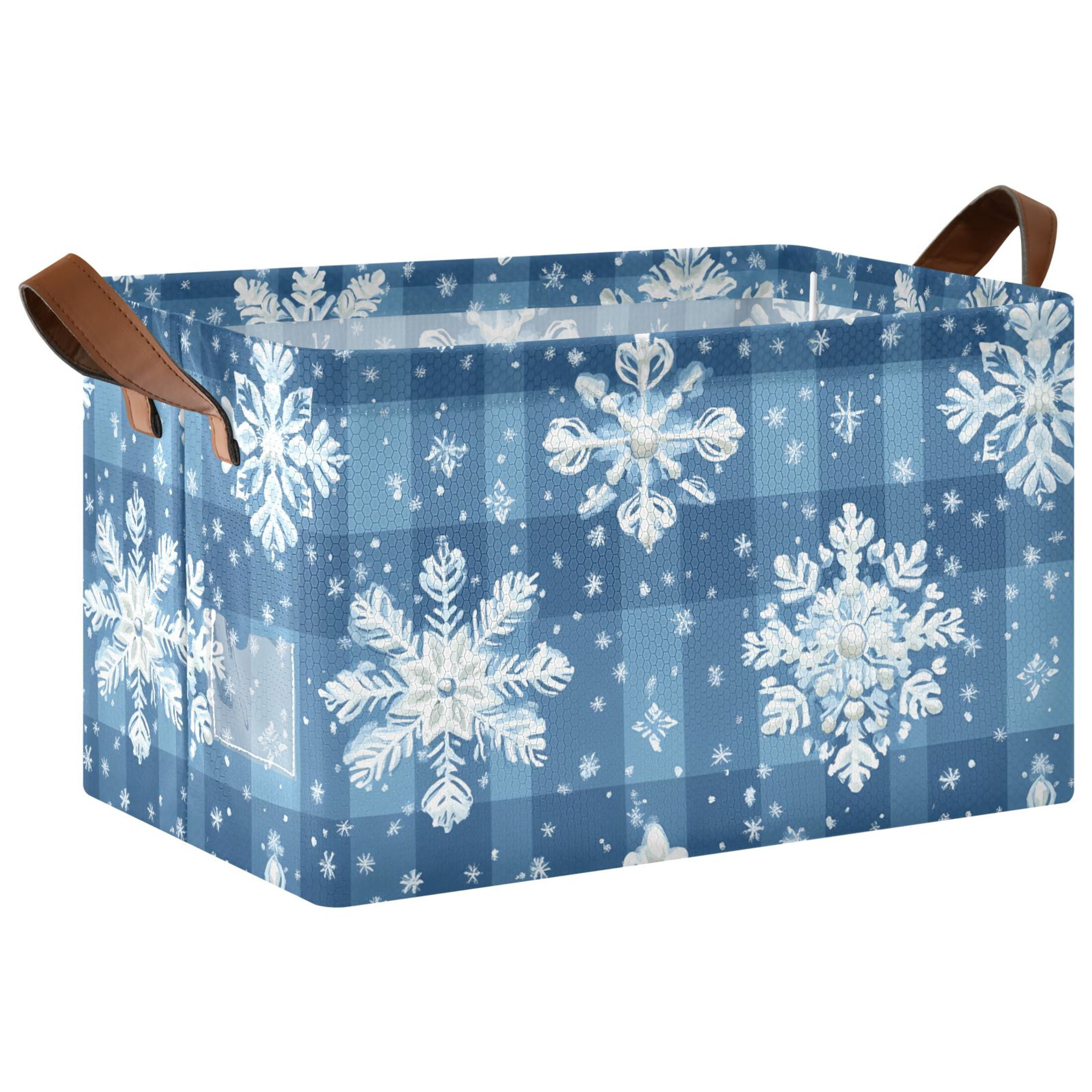 Collapsible Storage Bins Fabric Shelf Baskets with Handles Closet ...