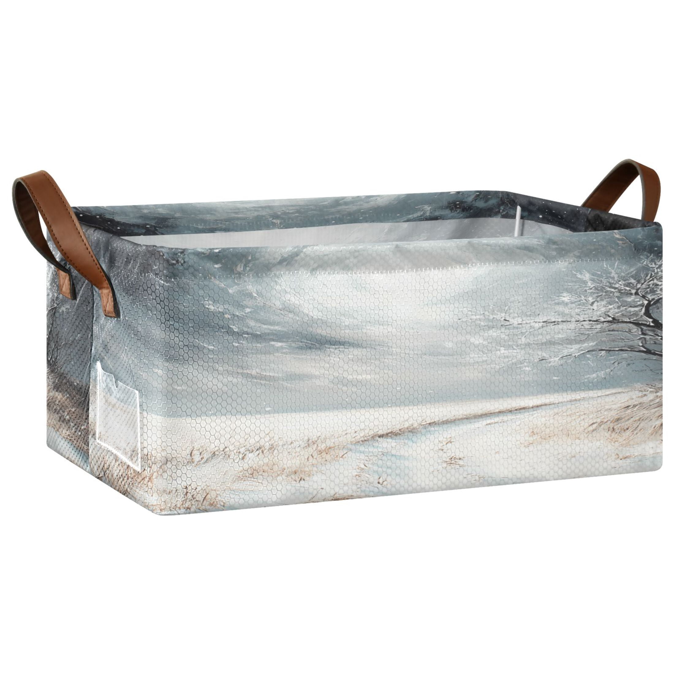 Collapsible Storage Bins Fabric Shelf Baskets with Handles Closet ...