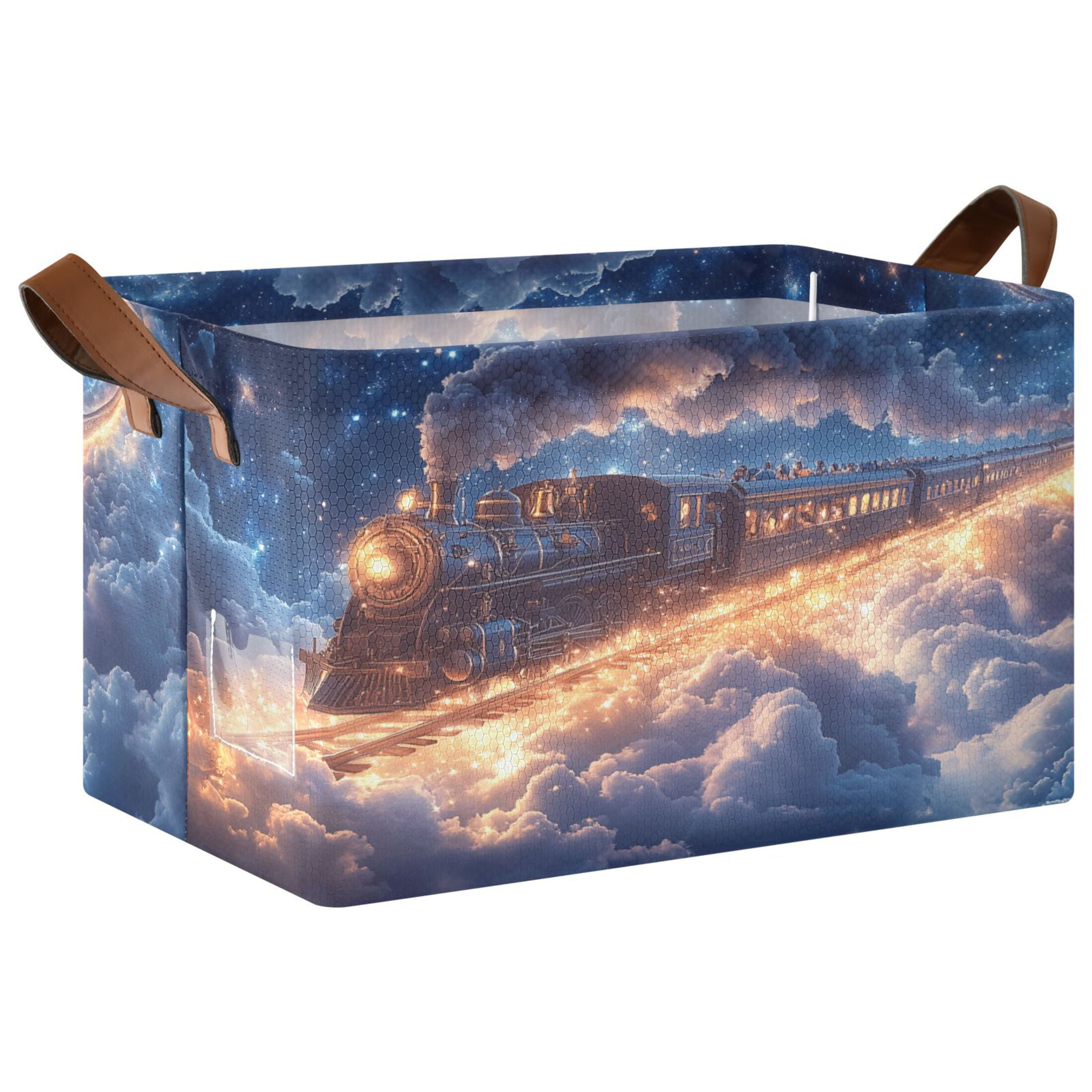 Collapsible Storage Bins Fabric Shelf Baskets with Handles Closet ...