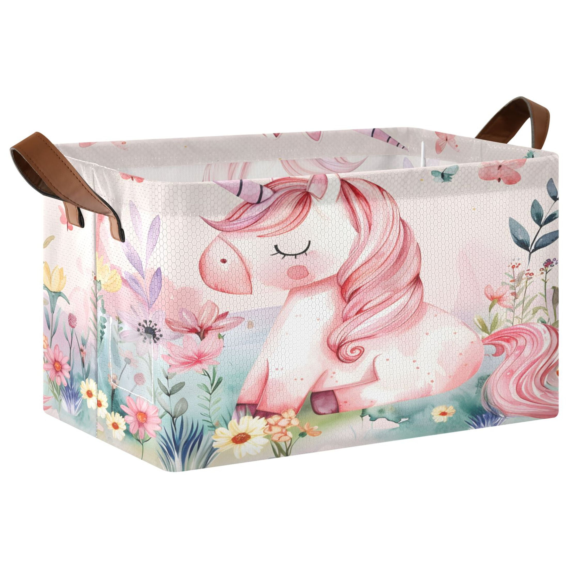 Collapsible Storage Bins Fabric Shelf Baskets with Handles Closet ...