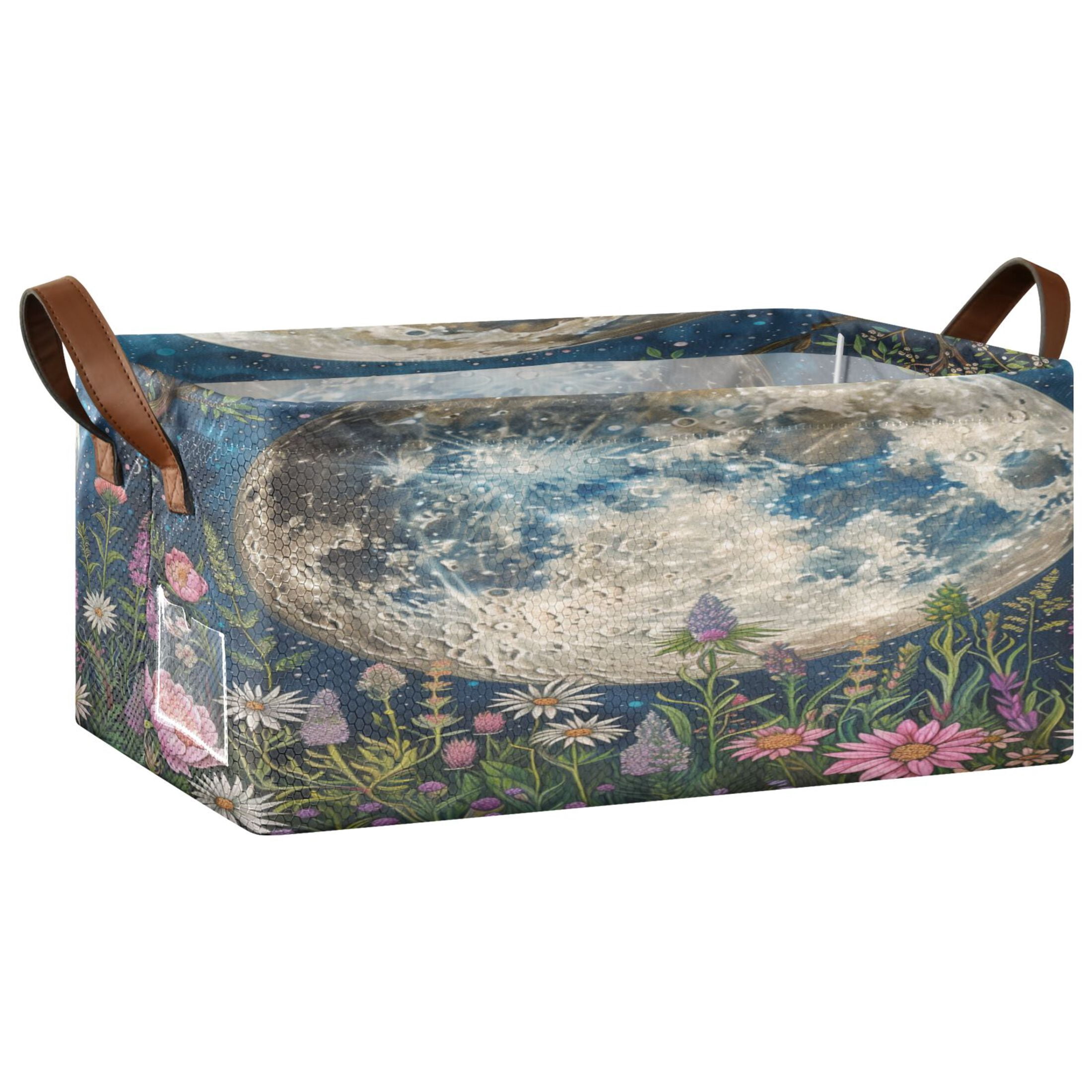 Collapsible Storage Bins Fabric Shelf Baskets with Handles Closet ...