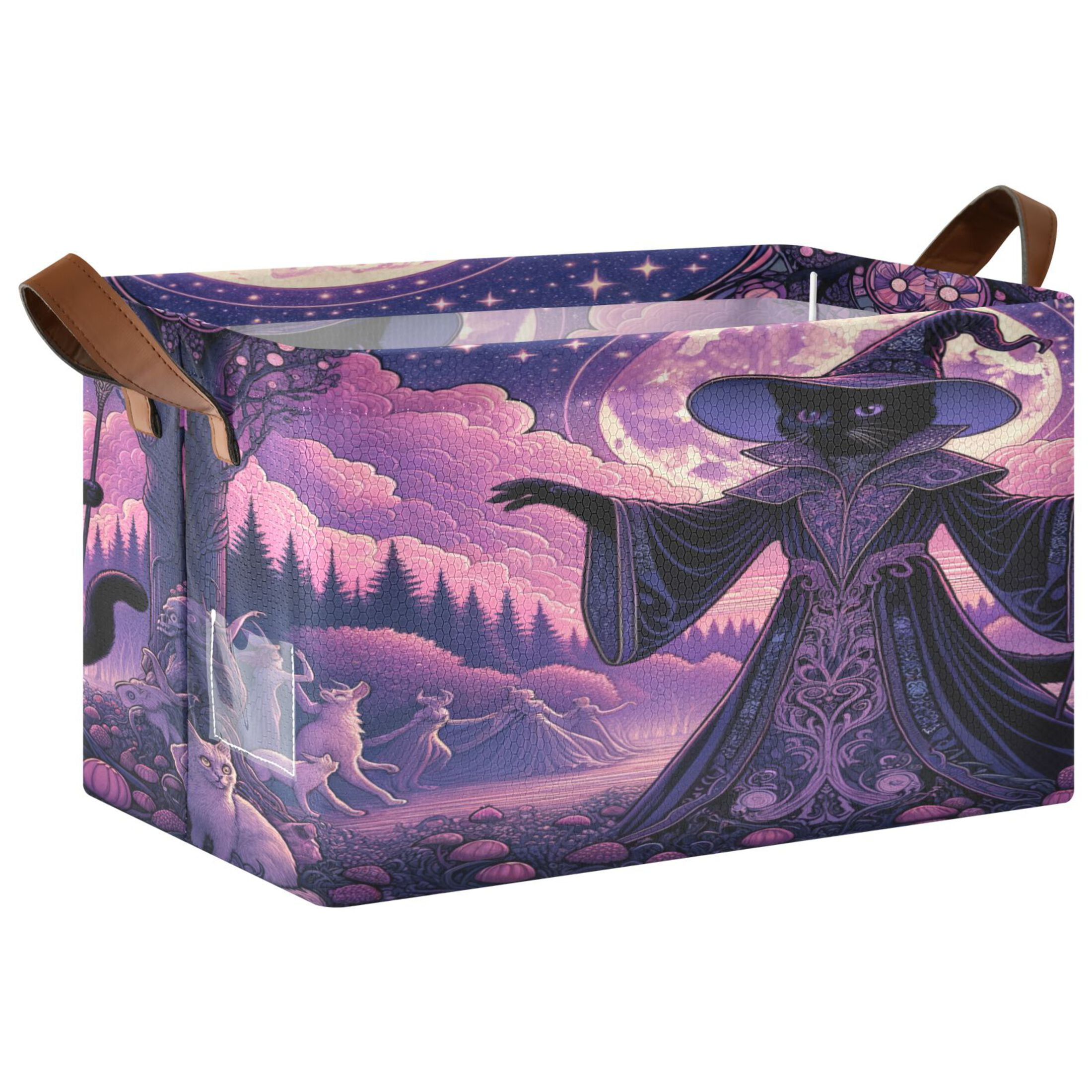 Collapsible Storage Bins Fabric Shelf Baskets with Handles Closet ...