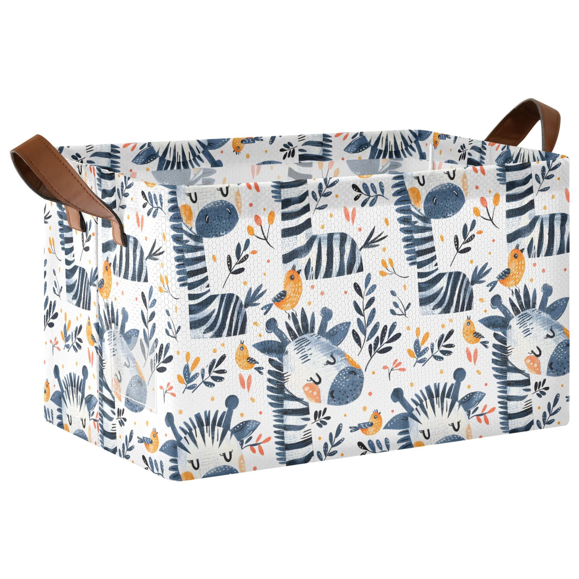 Collapsible Storage Bins Fabric Shelf Baskets with Handles Closet ...