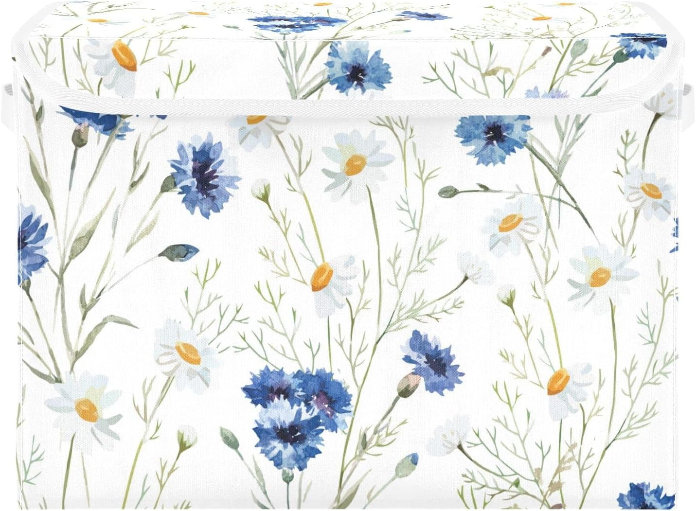 Collapsible Storage Bins with Lids Decorative Fabric Storage Cubes ...