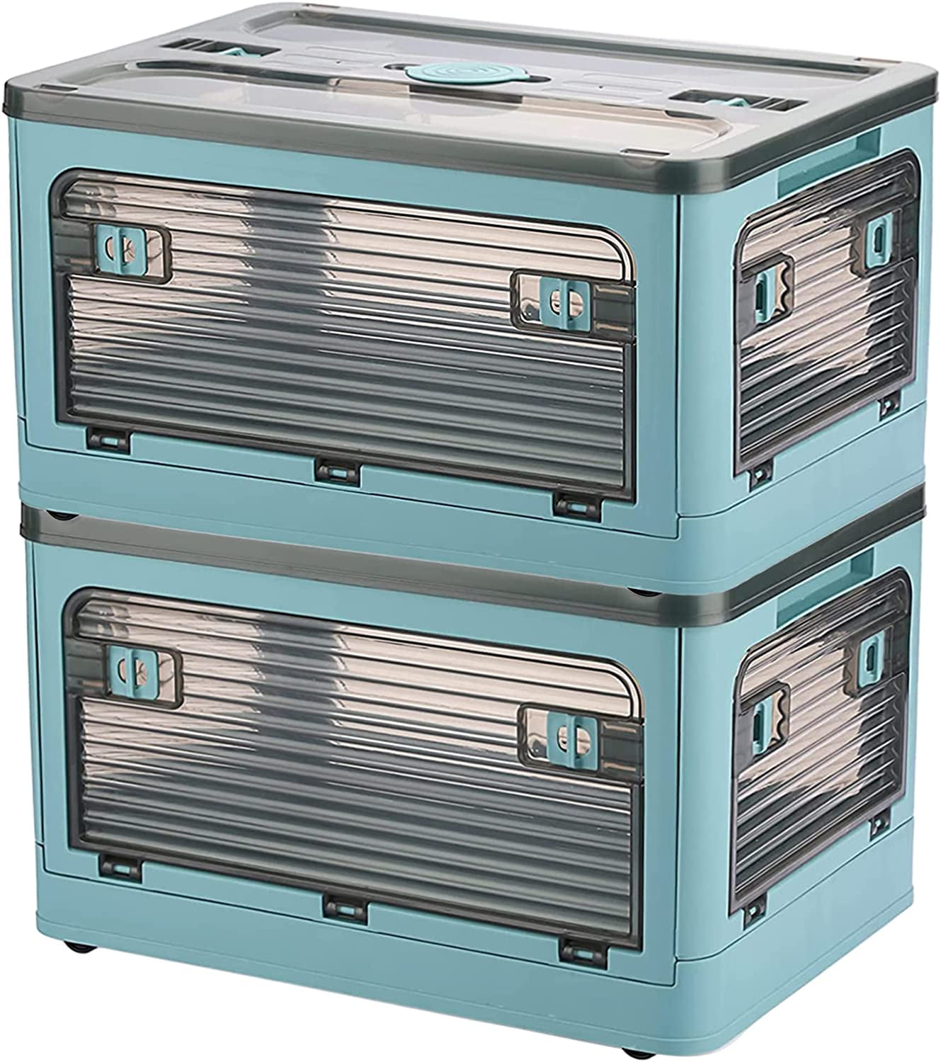 Collapsible Storage Bins,Storage Bins with Lids,Stackable 8.2Gal ...