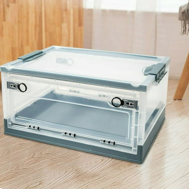 Collapsible Storage Box Foldable Transparent Box Organizer Divider Box ...