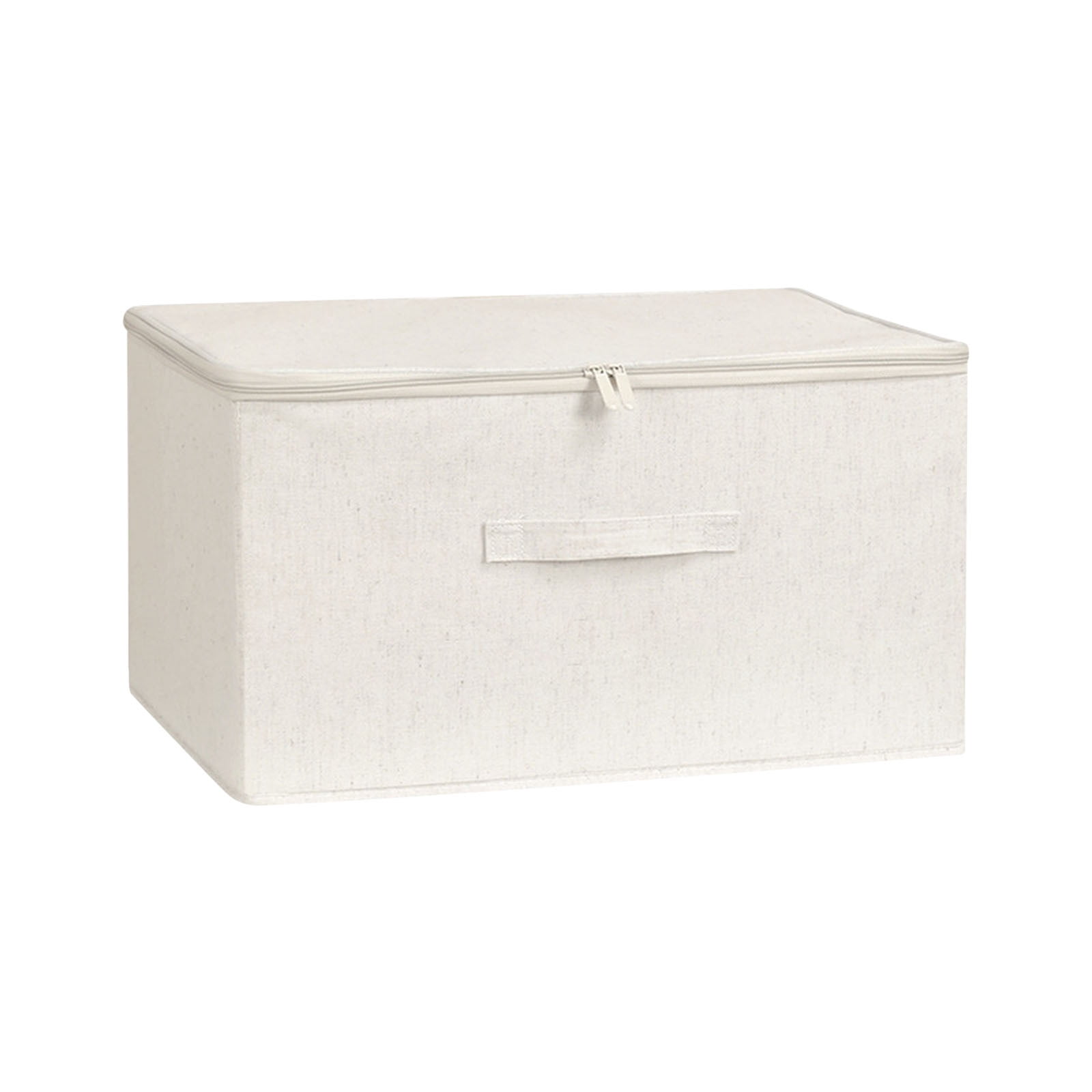 Collapsible Storage Box Large Capacity Fabric Bin with Zipper for Home ...