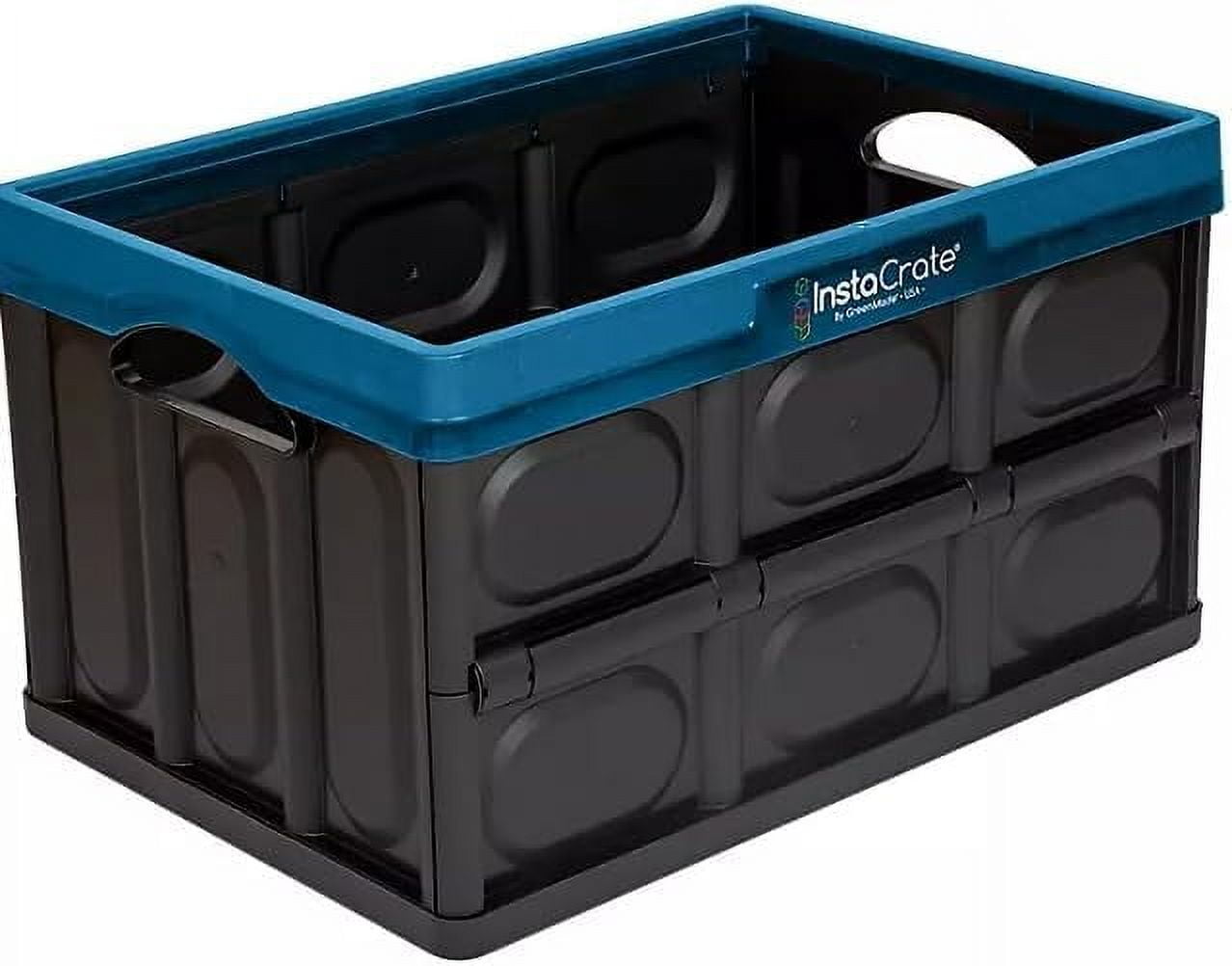 Collapsible Storage Container, 12 gal, Blue/Black - Walmart.com